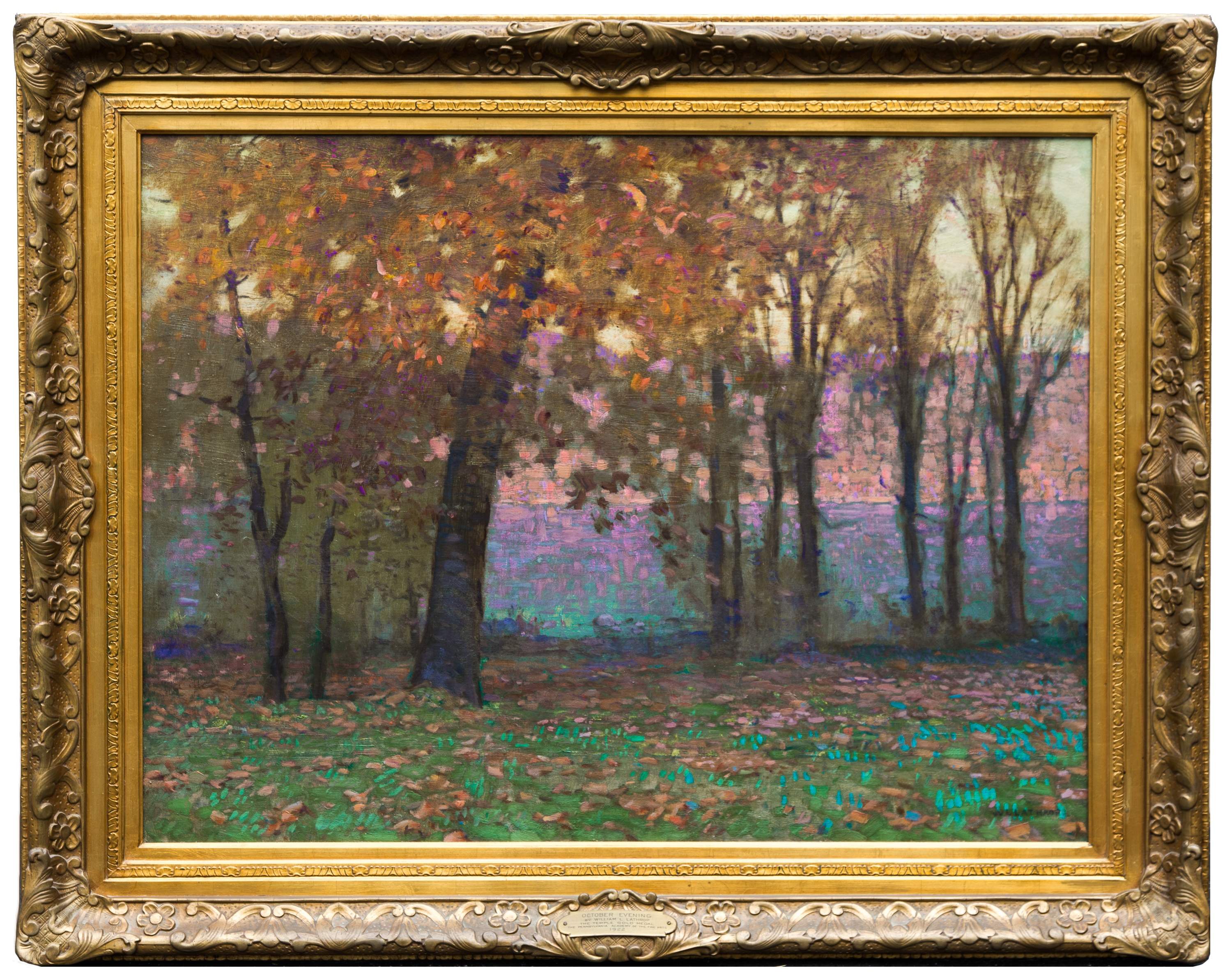 William Langson Lathrop (American, 1859-1938) "October Evening ...