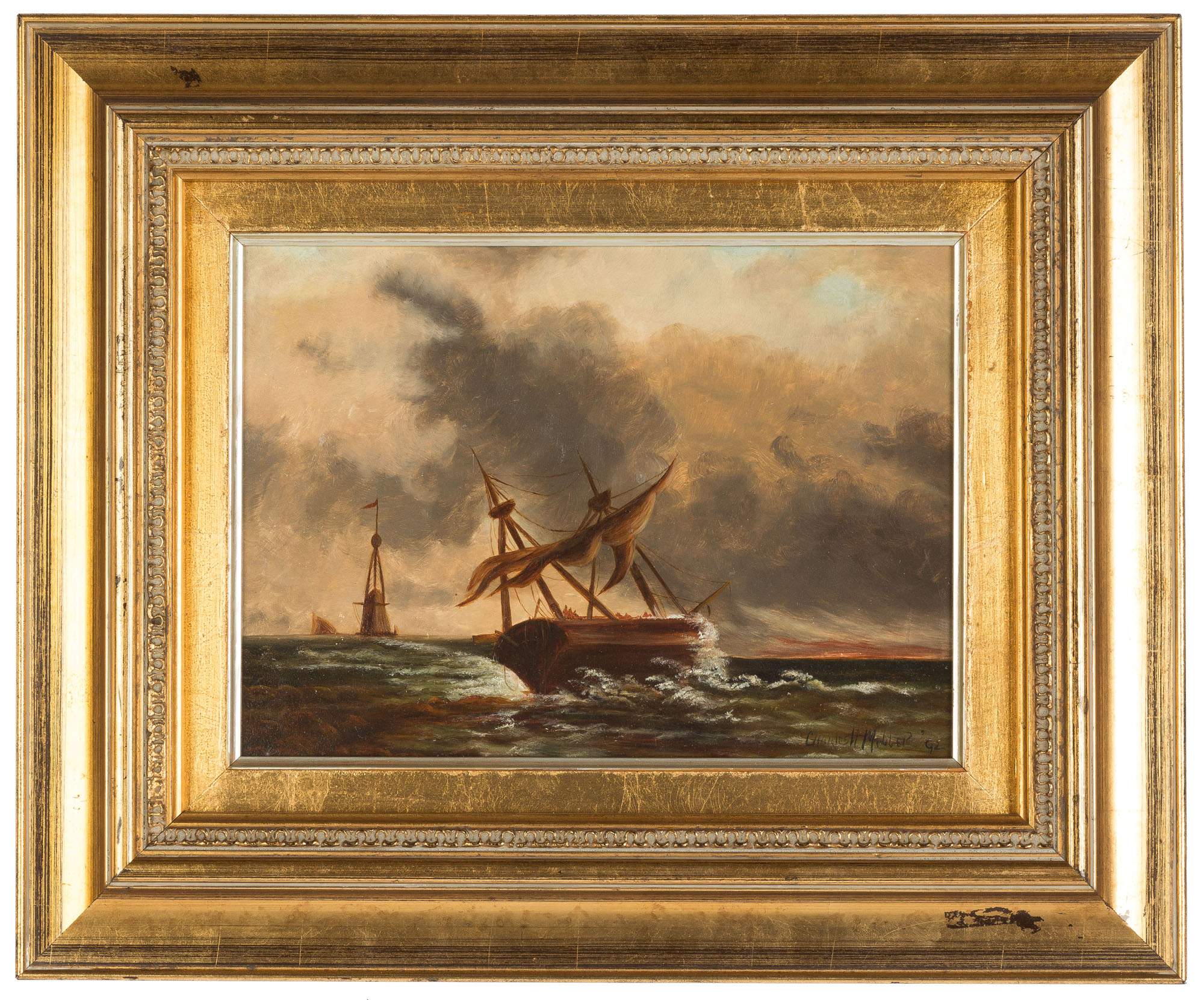 Charles Henry Miller (American, 1842 - 1922) Seascape | Cottone Auctions