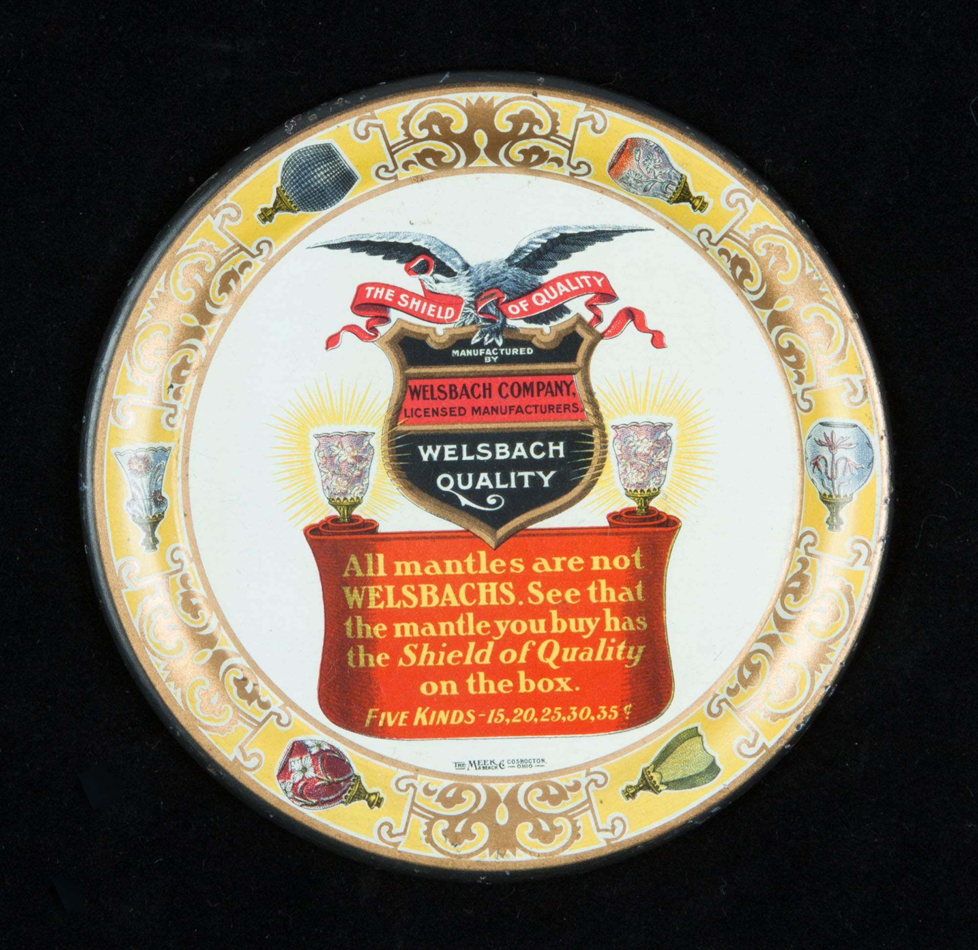 Welsbach Company Tin Lithograph Tips Tray | Cottone Auctions