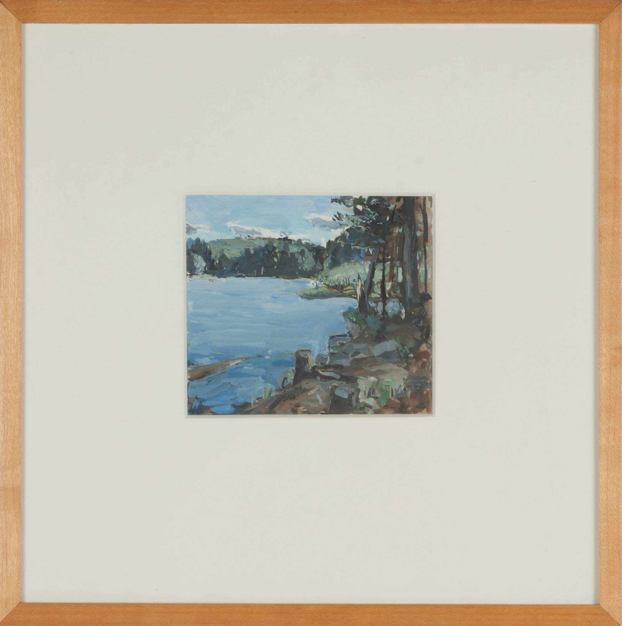 George Wingate (American, b. 1941) Adirondack Lake (Fishing Hole), 1982 ...