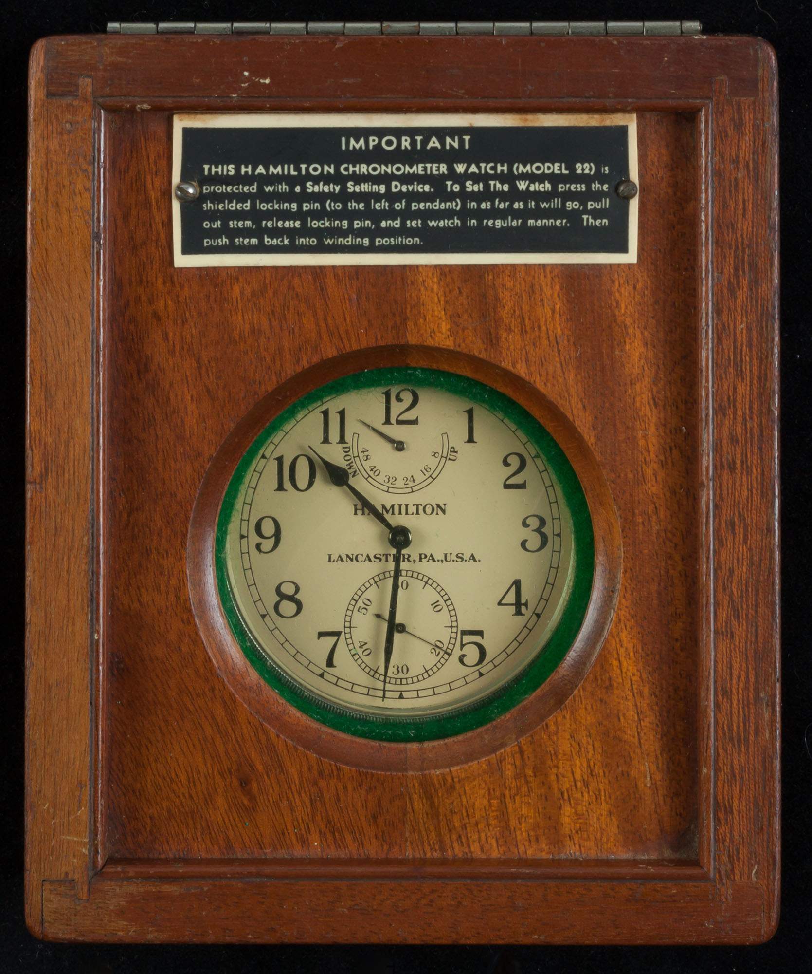 Hamilton Model 22 Two-Day Chronometer Watch | Cottone Auctions