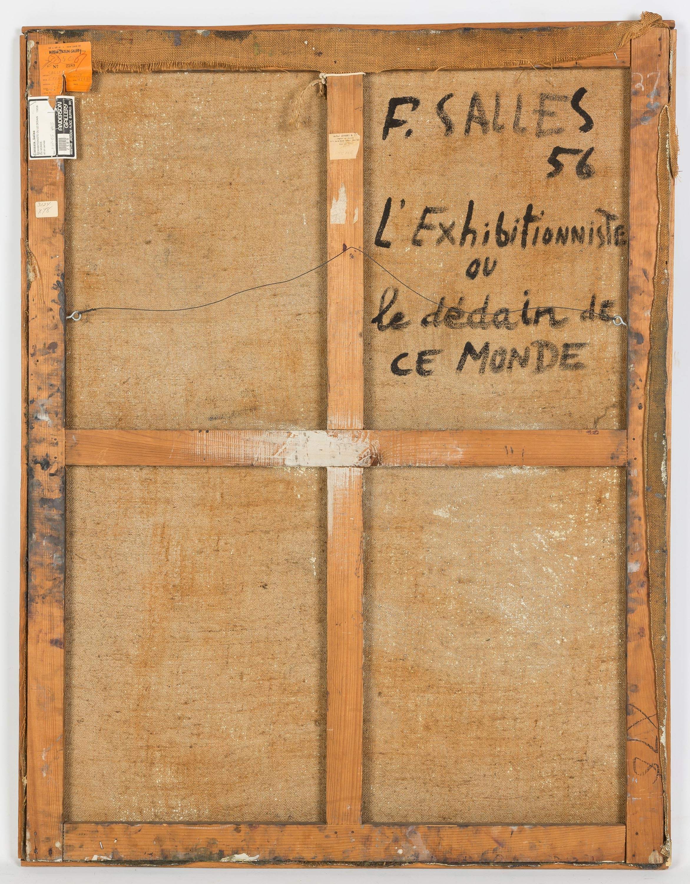 Francois Salles (French, 1939-1899) "L'Exhibitioniste ou le Dedain du ...