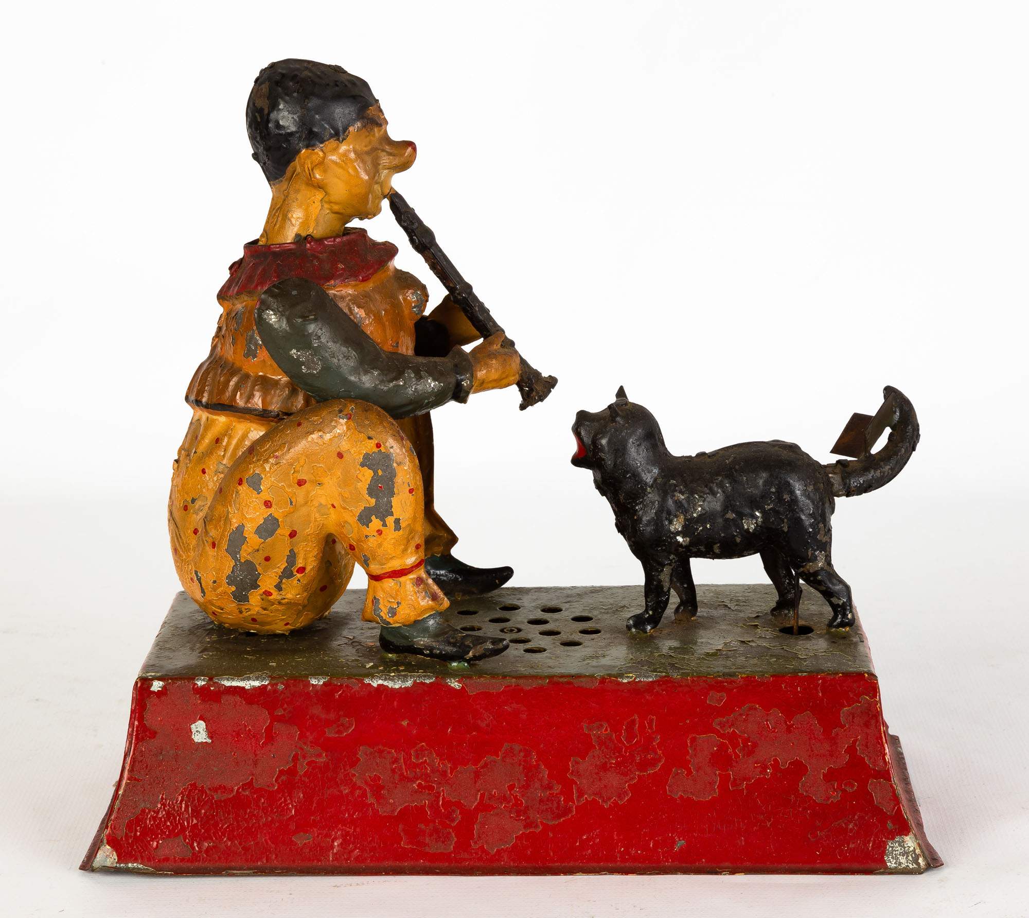 Guntherman Clockwork Tin Toy Clown with Cat | Cottone Auctions