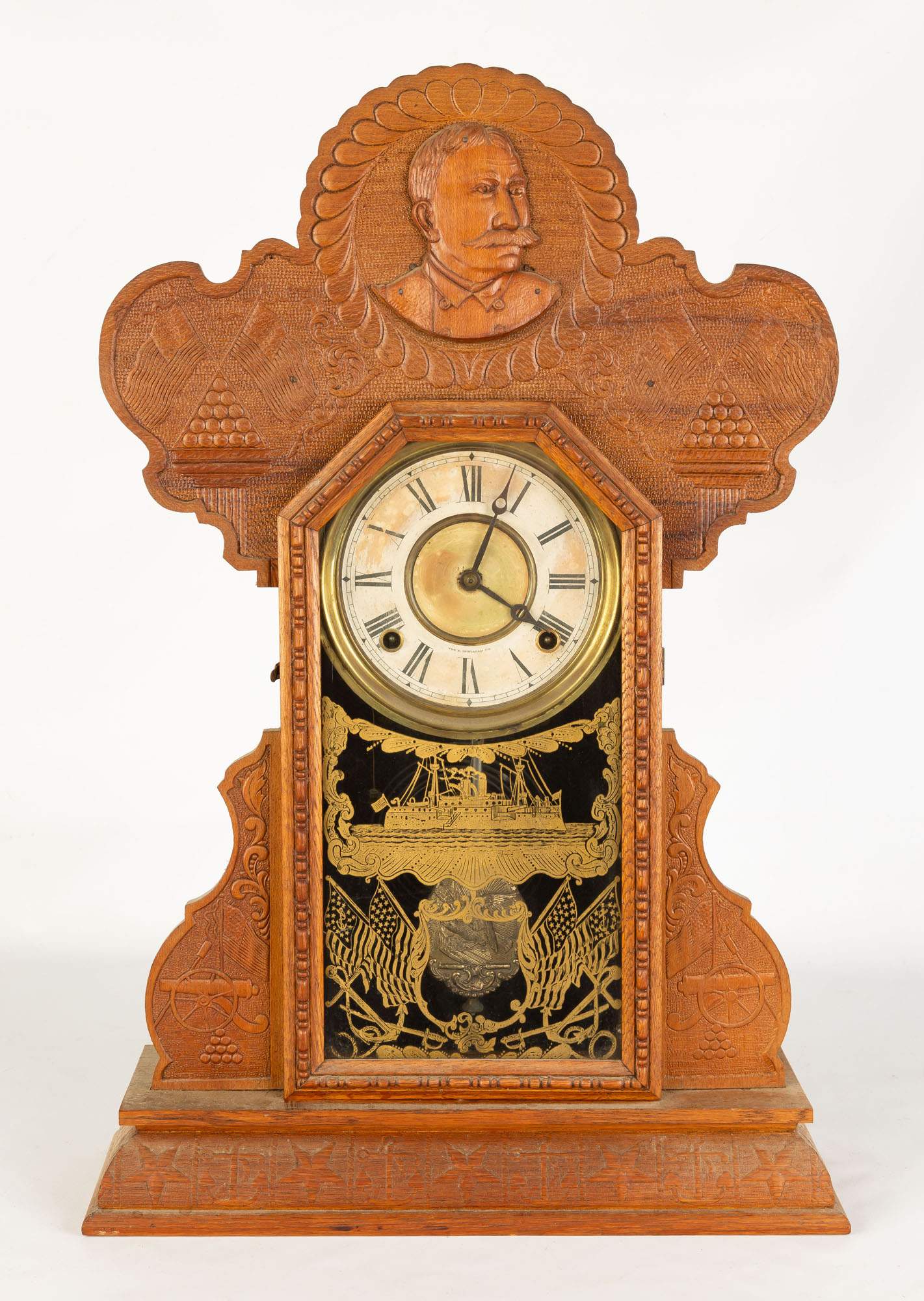 Admiral Dewey Shelf Clock | Cottone Auctions