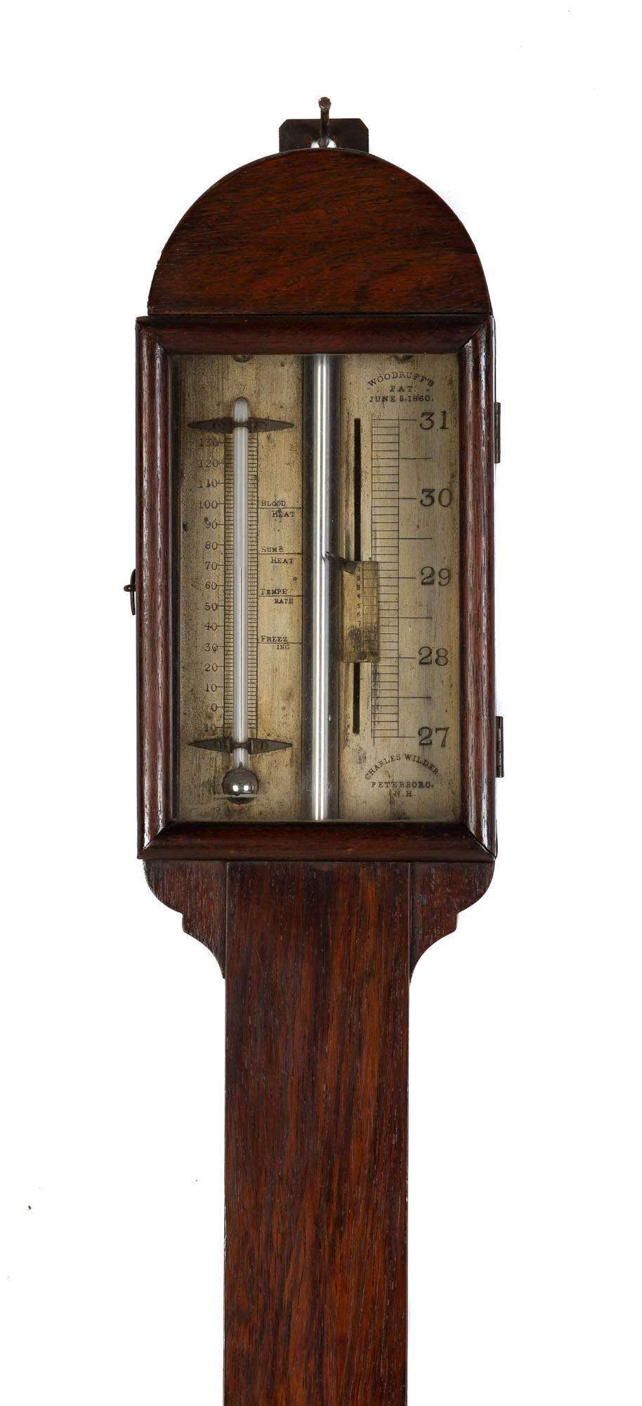 Charles Wilder Barometer, Peterboro, NH | Cottone Auctions