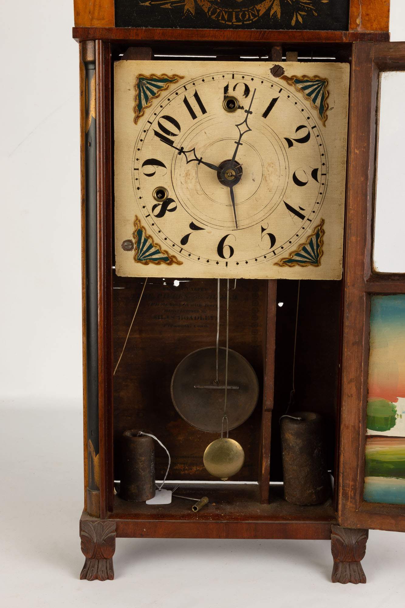 Silas Hoadley Miniature Shelf Clock | Cottone Auctions