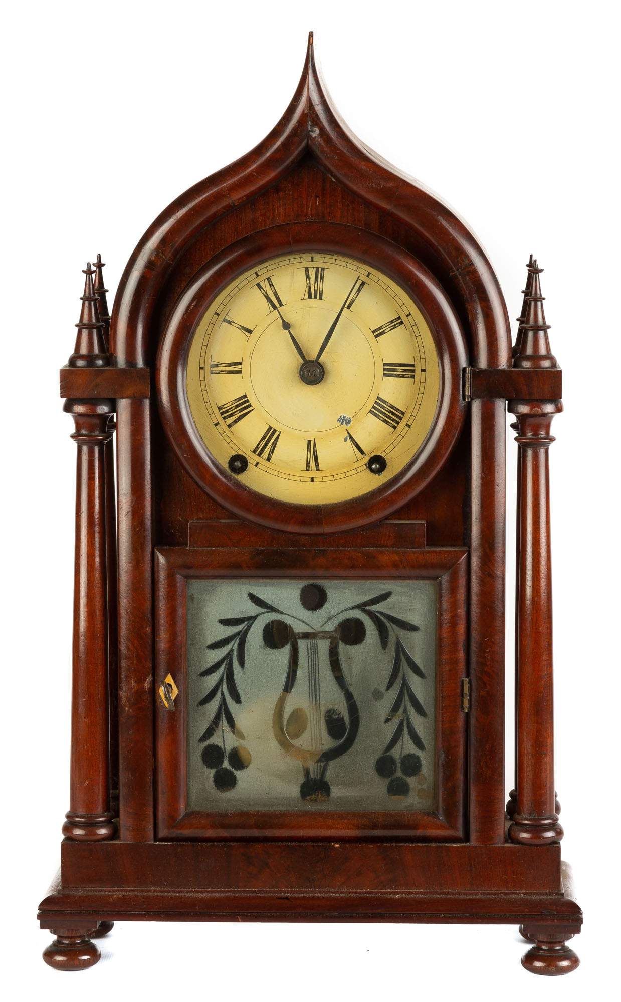 Brewster & Ingraham Double Column Onion Clock | Cottone Auctions