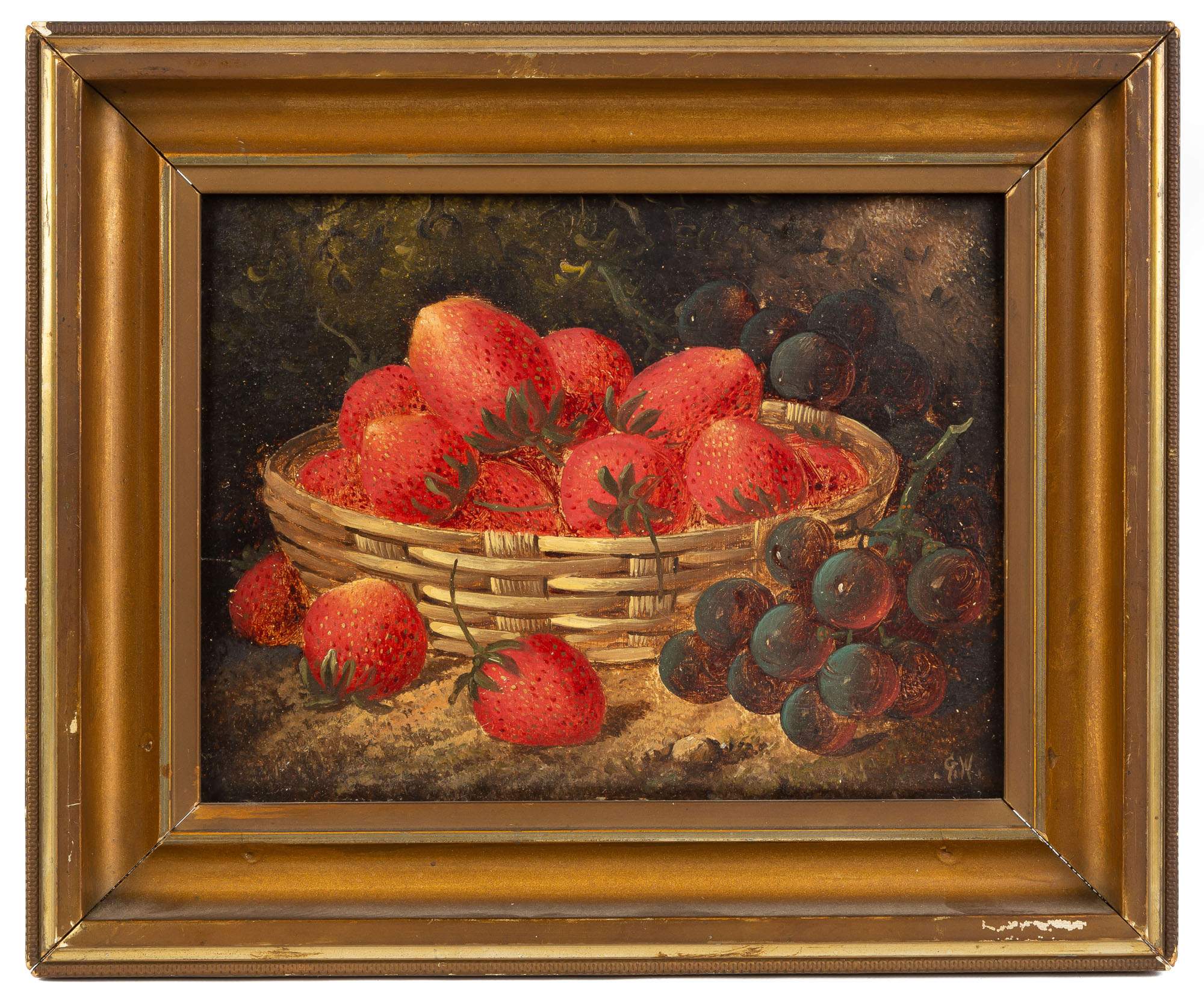 Attr. to Robert Hall, Still Life of Strawberries and Grapes | Cottone ...