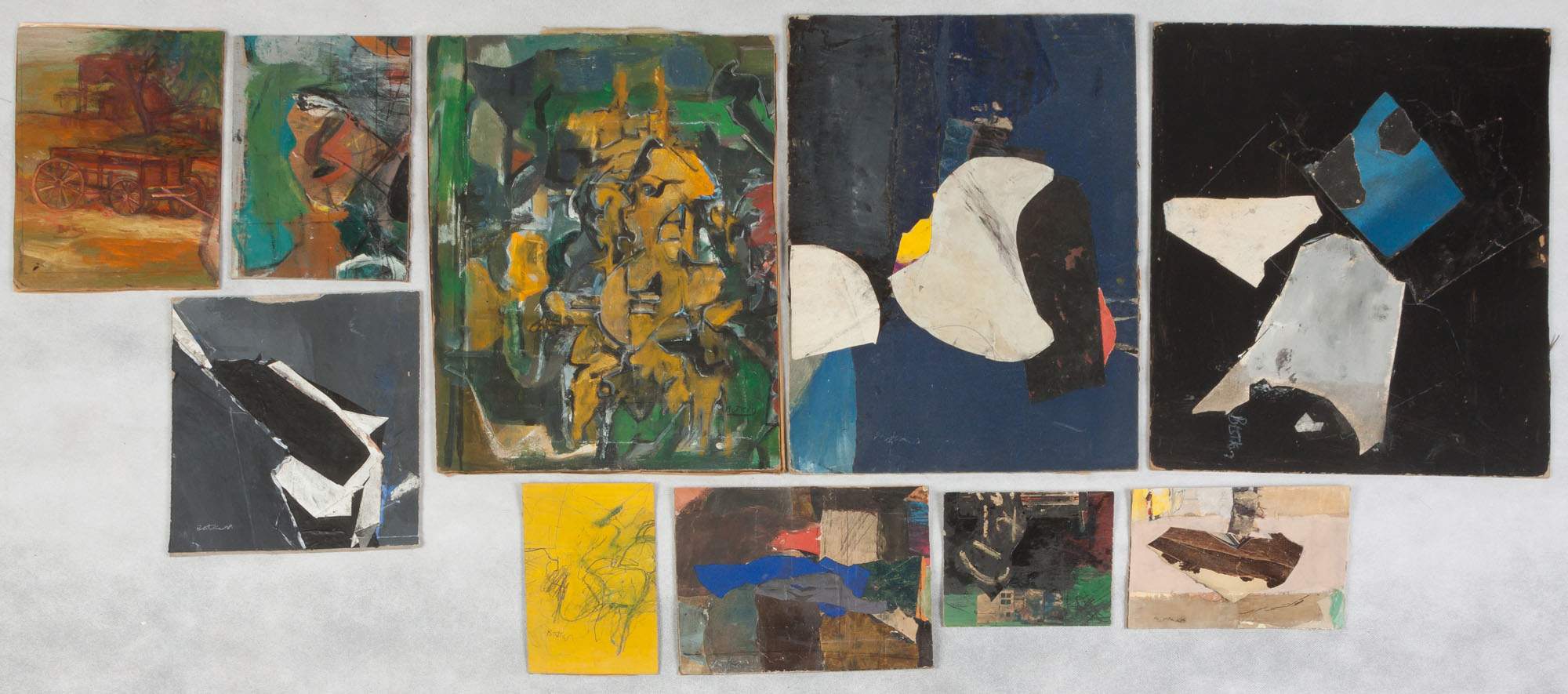 Group of Henry Botkin (American, 1896-1983) Mixed Media Works | Cottone ...