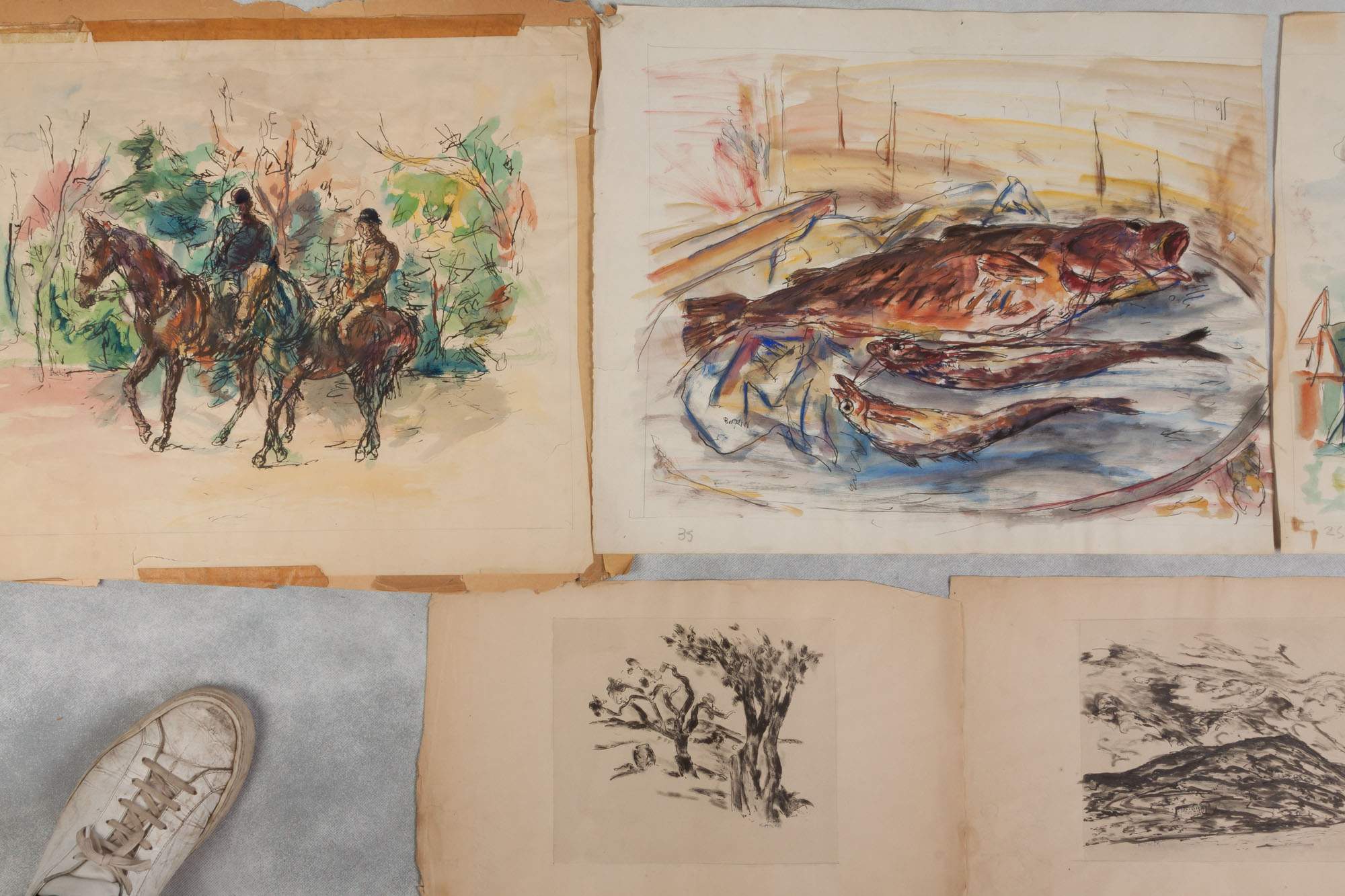 Group of Henry Botkin (American, 1896-1983) Watercolors | Cottone Auctions