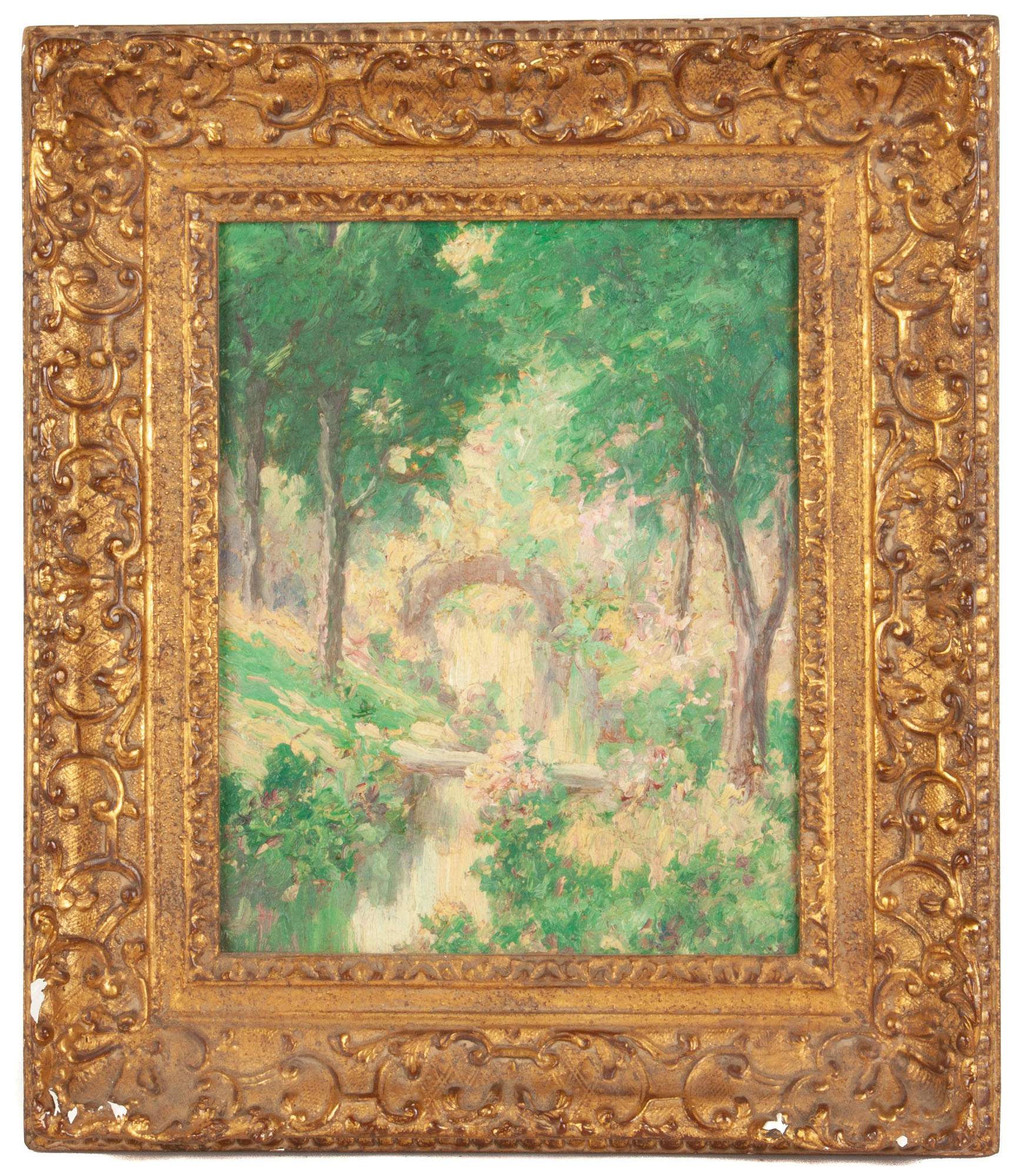 James C. Magee (American, 1846-1924) "Japanese Bridge, Fairmount Park ...
