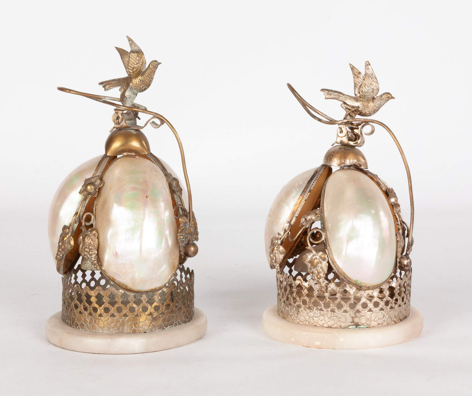 Two Victorian Brass & Mother of Pearl Service Bells | Cottone Auctions