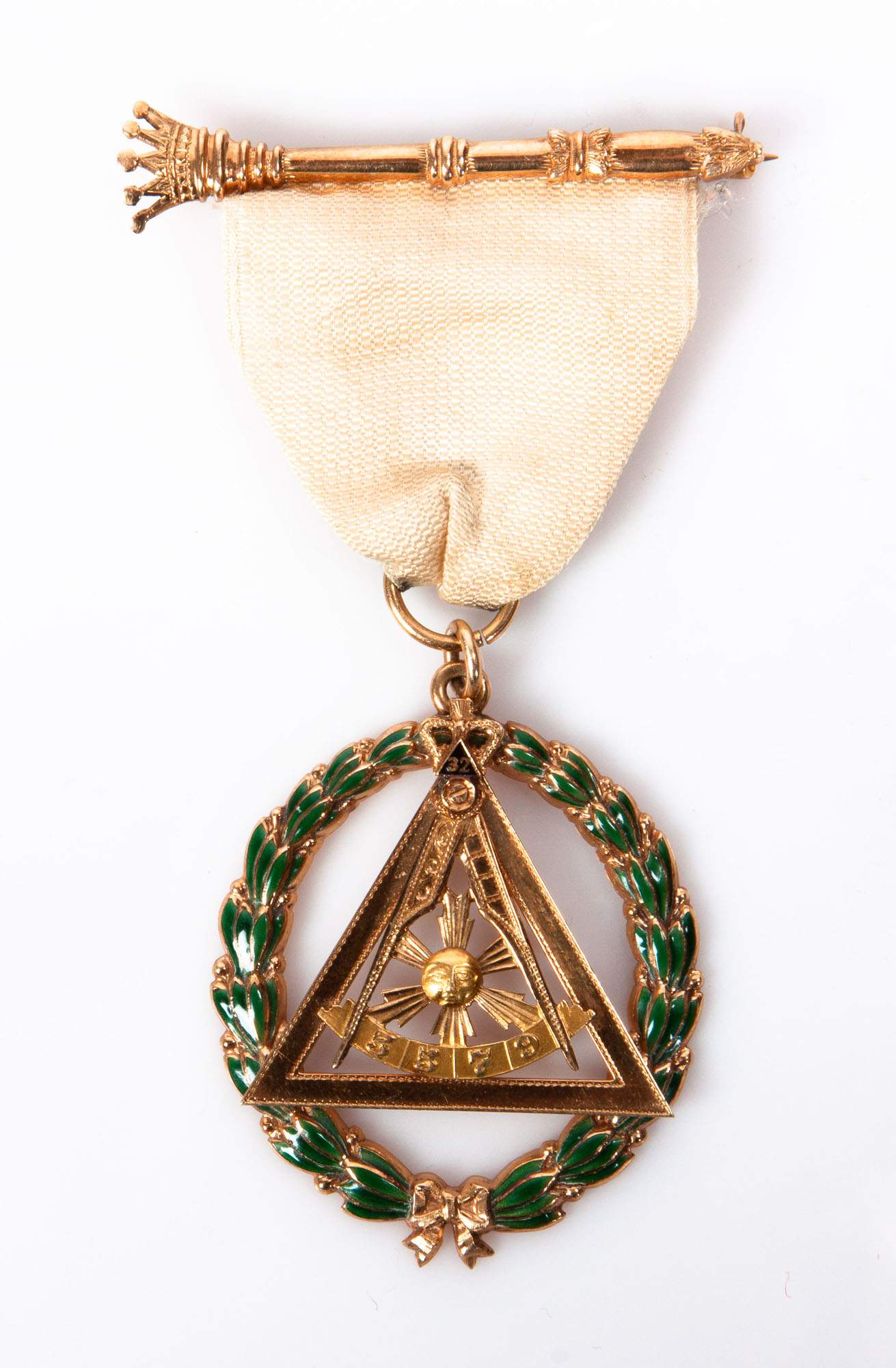 14K Gold & Enamel Freemason Metal | Cottone Auctions