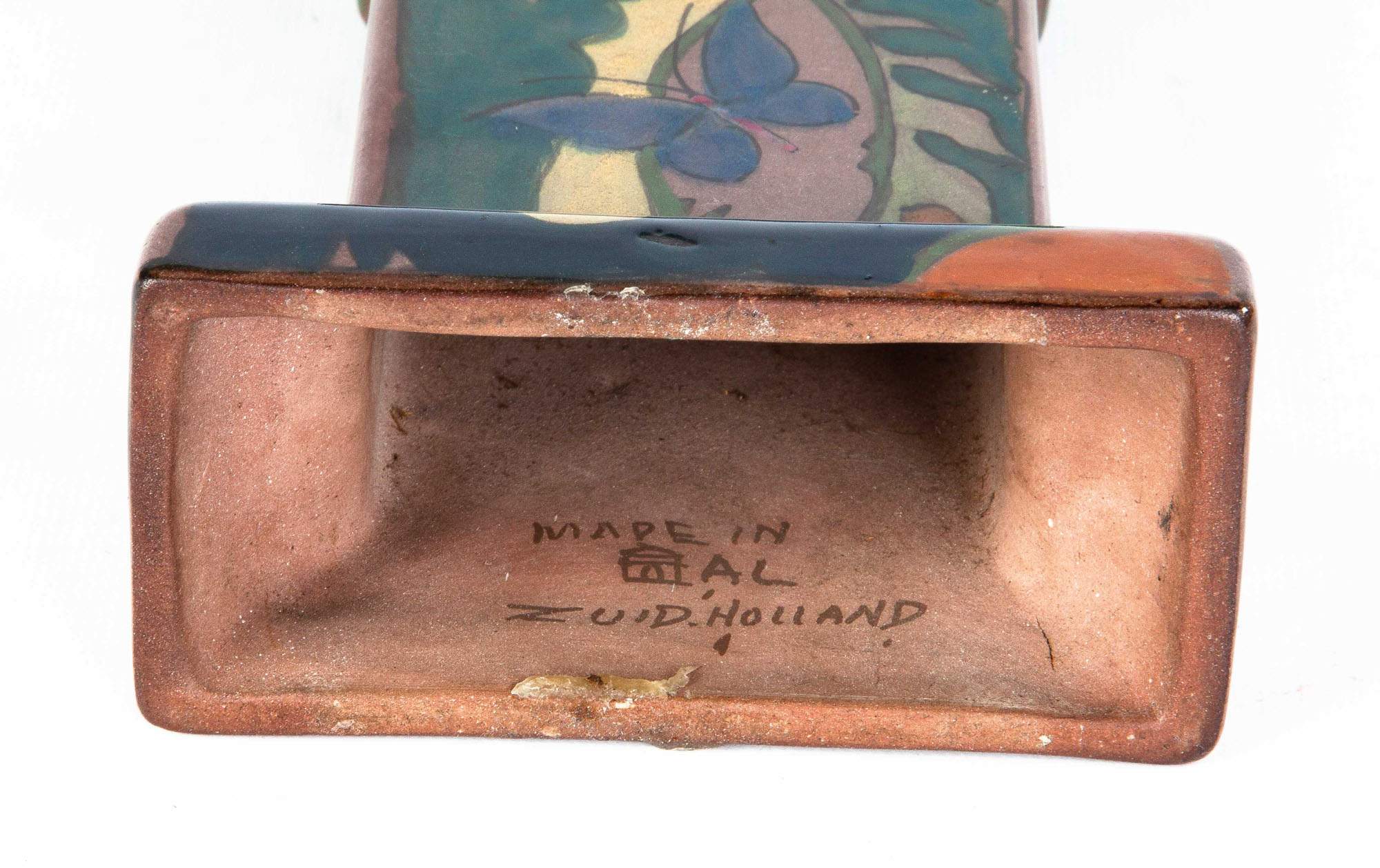 Vintage Royal Gouda Pottery Table Clock | Cottone Auctions