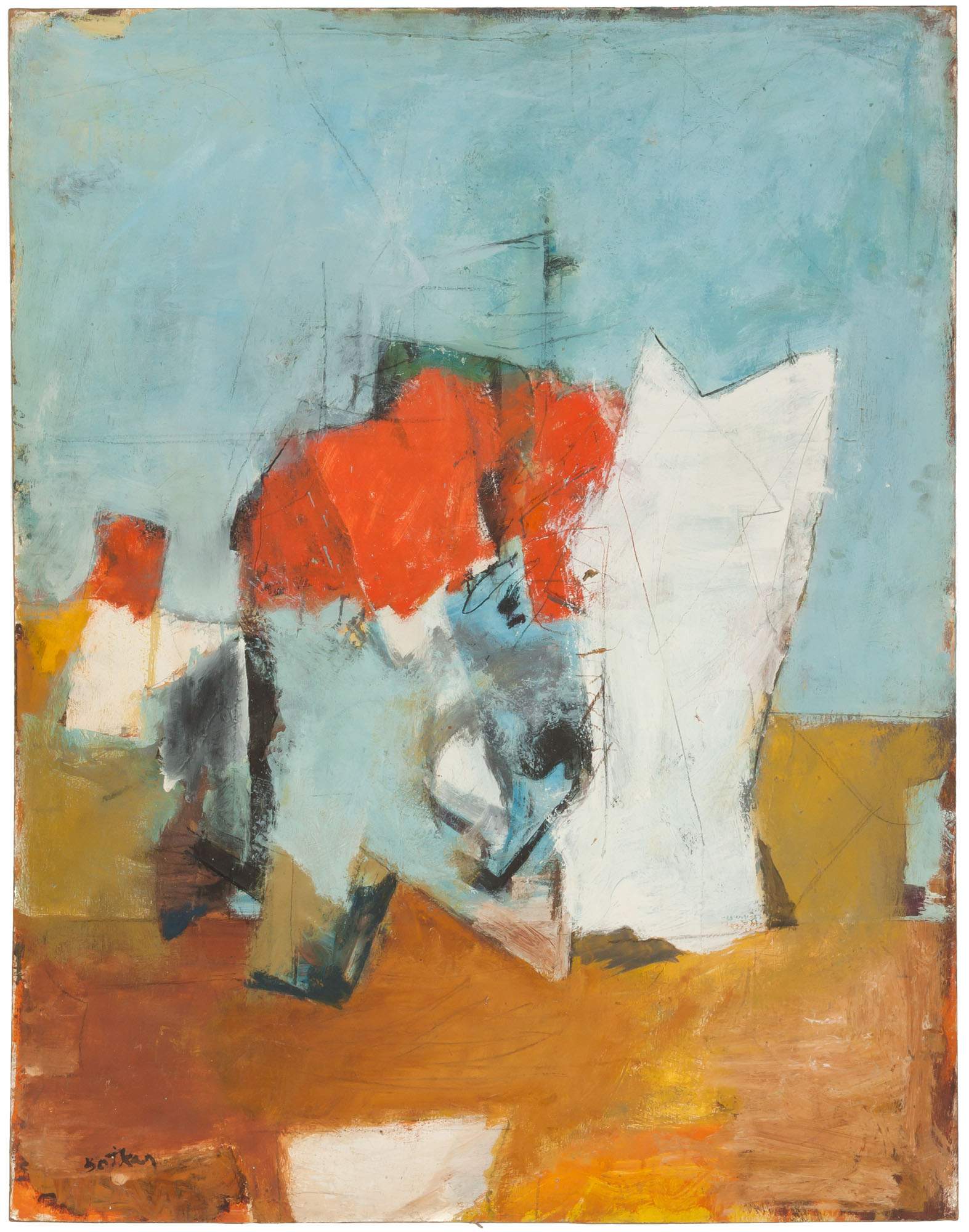 Henry Botkin (American, 1896-1983) "Etude" 1957 | Cottone Auctions