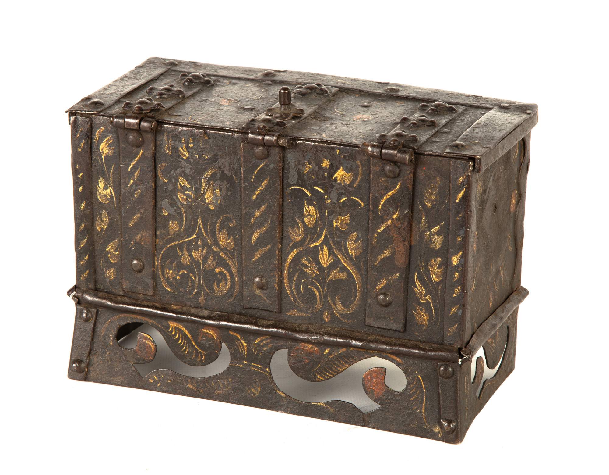 17th/18th Century Wrought Iron Box | Cottone Auctions