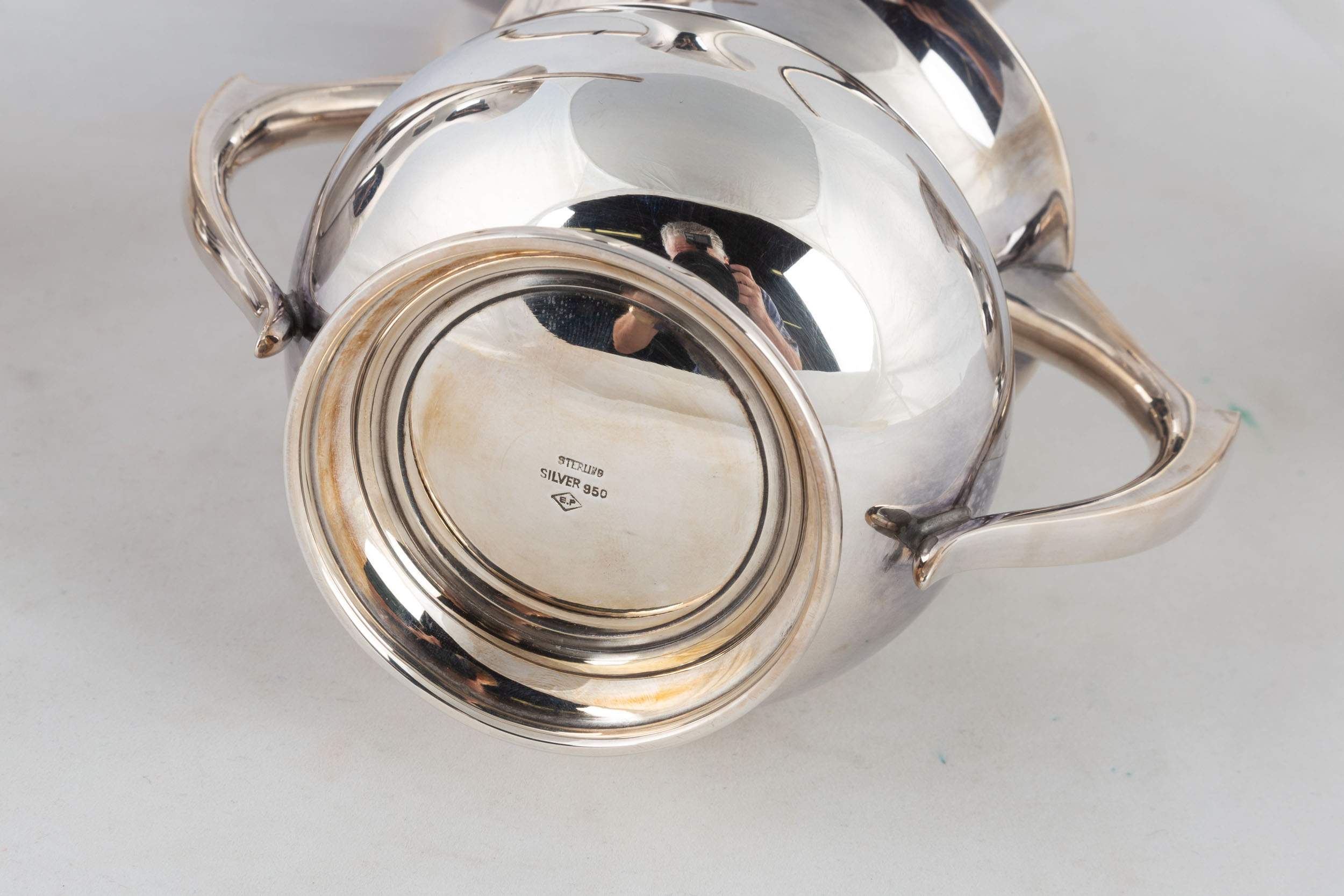 Sterling Silver Modern Design Four Piece Coffee Set | Cottone Auctions