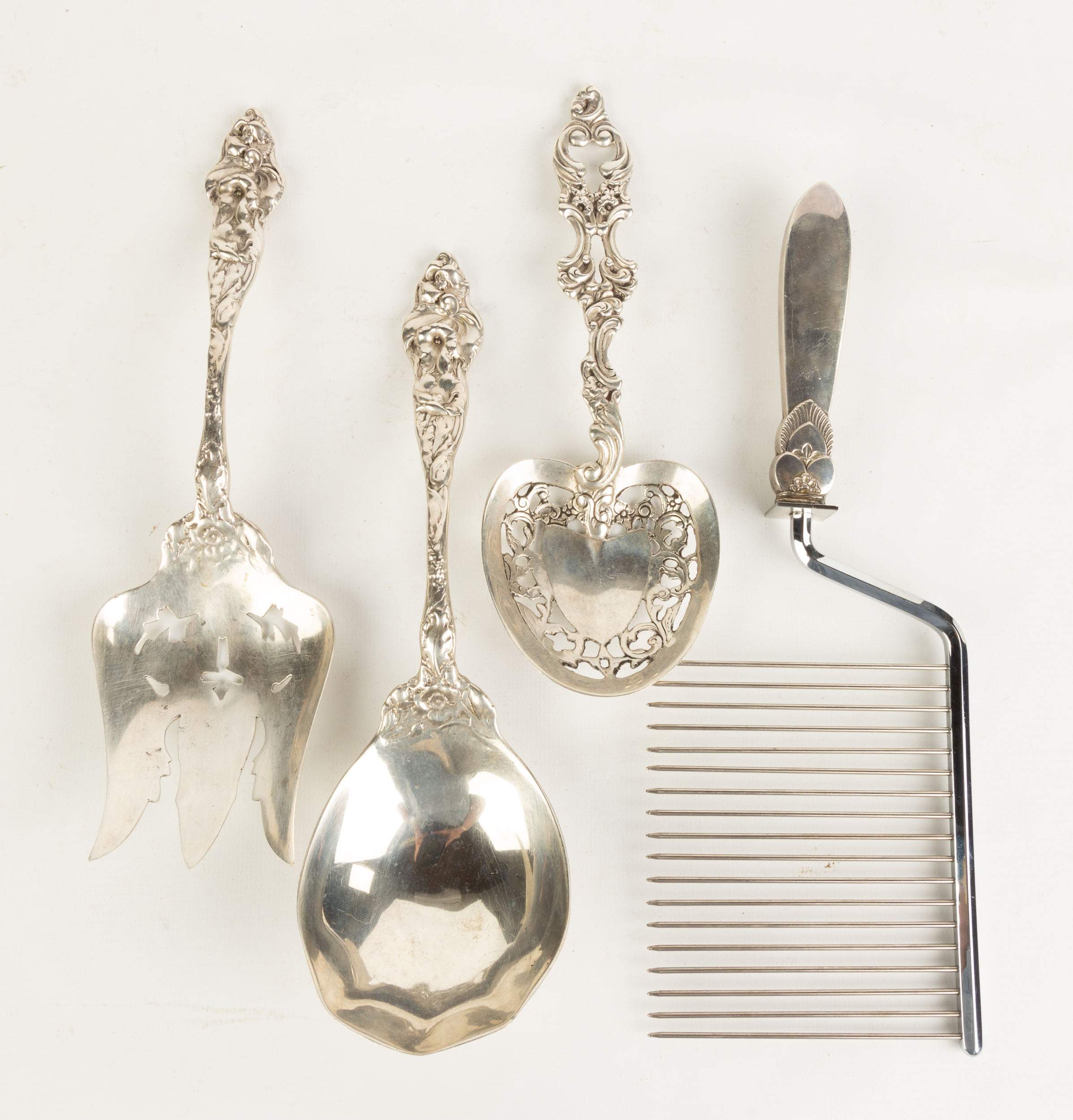 Four Sterling Silver Serving Pieces | Cottone Auctions