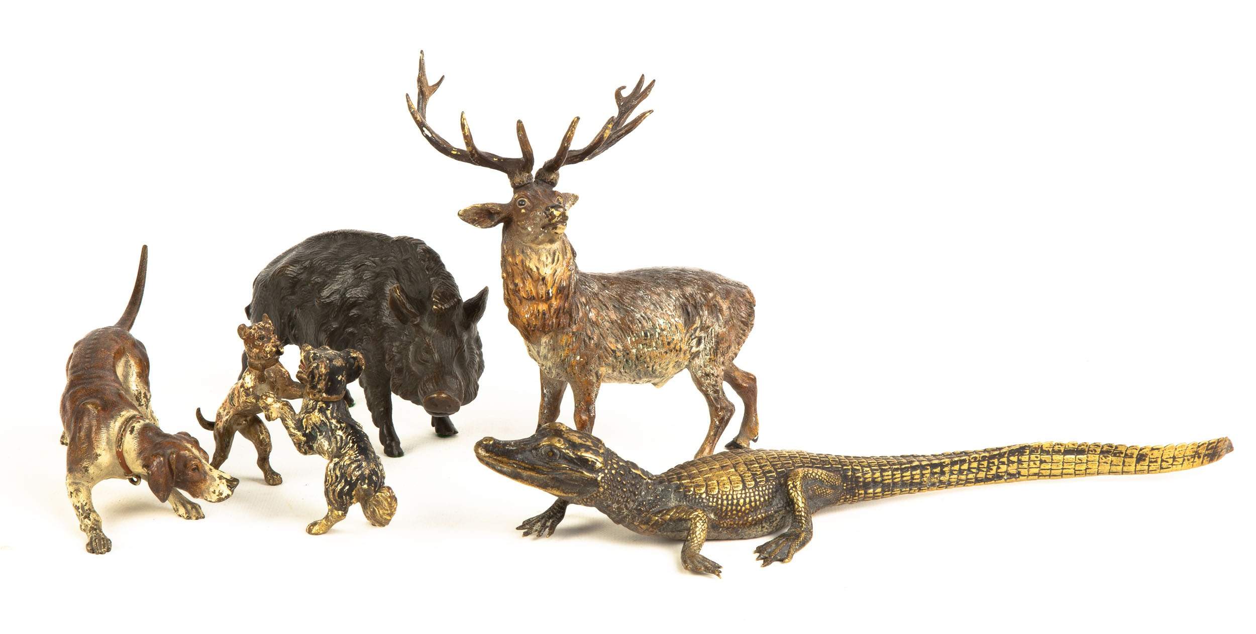 Five Bronze Animals | Cottone Auctions
