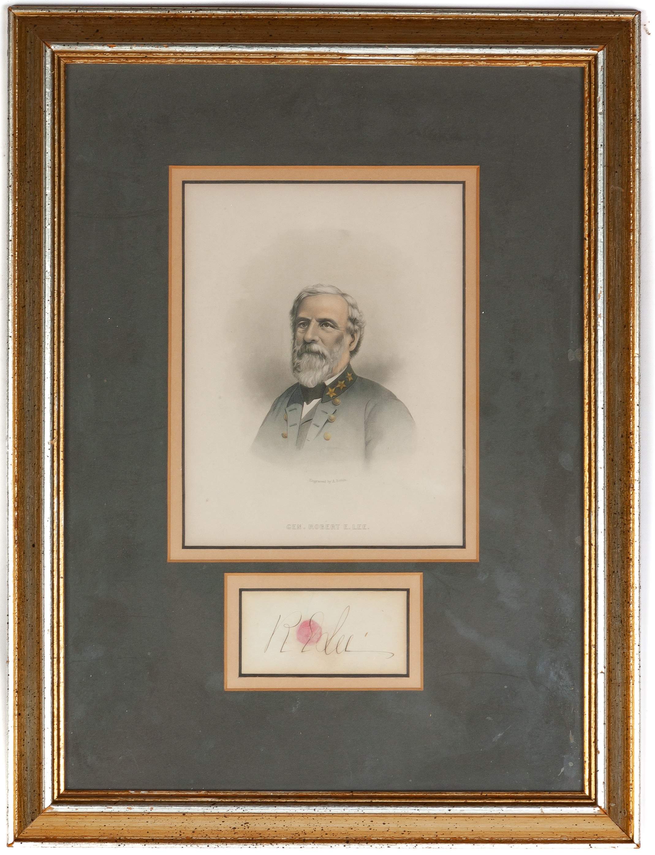 Autograph of General Robert E. Lee & Engraving | Cottone Auctions