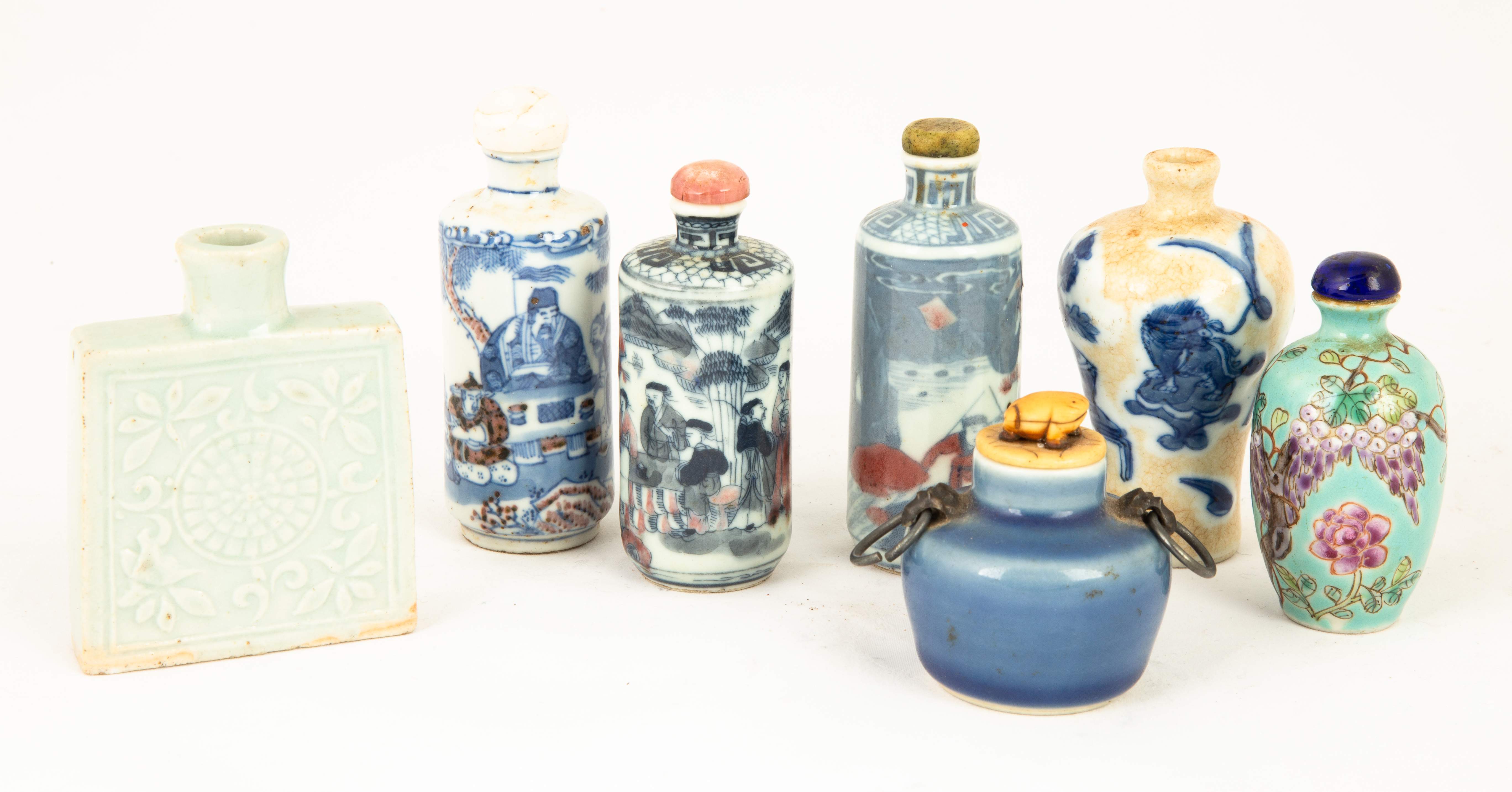 Various Chinese Hand Painted Snuff Bottles | Cottone Auctions
