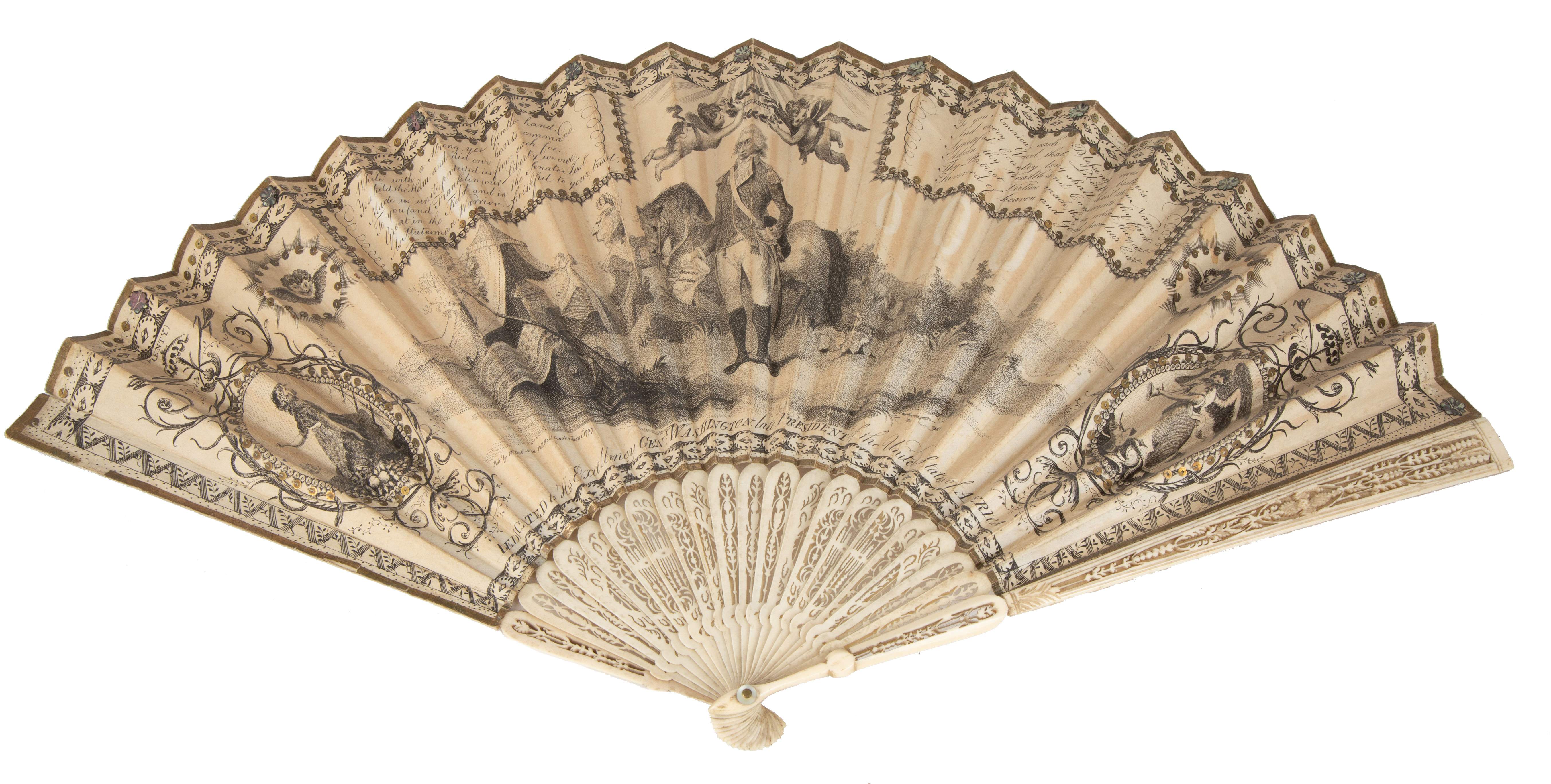 Rare George Washington Presidential Fan | Cottone Auctions