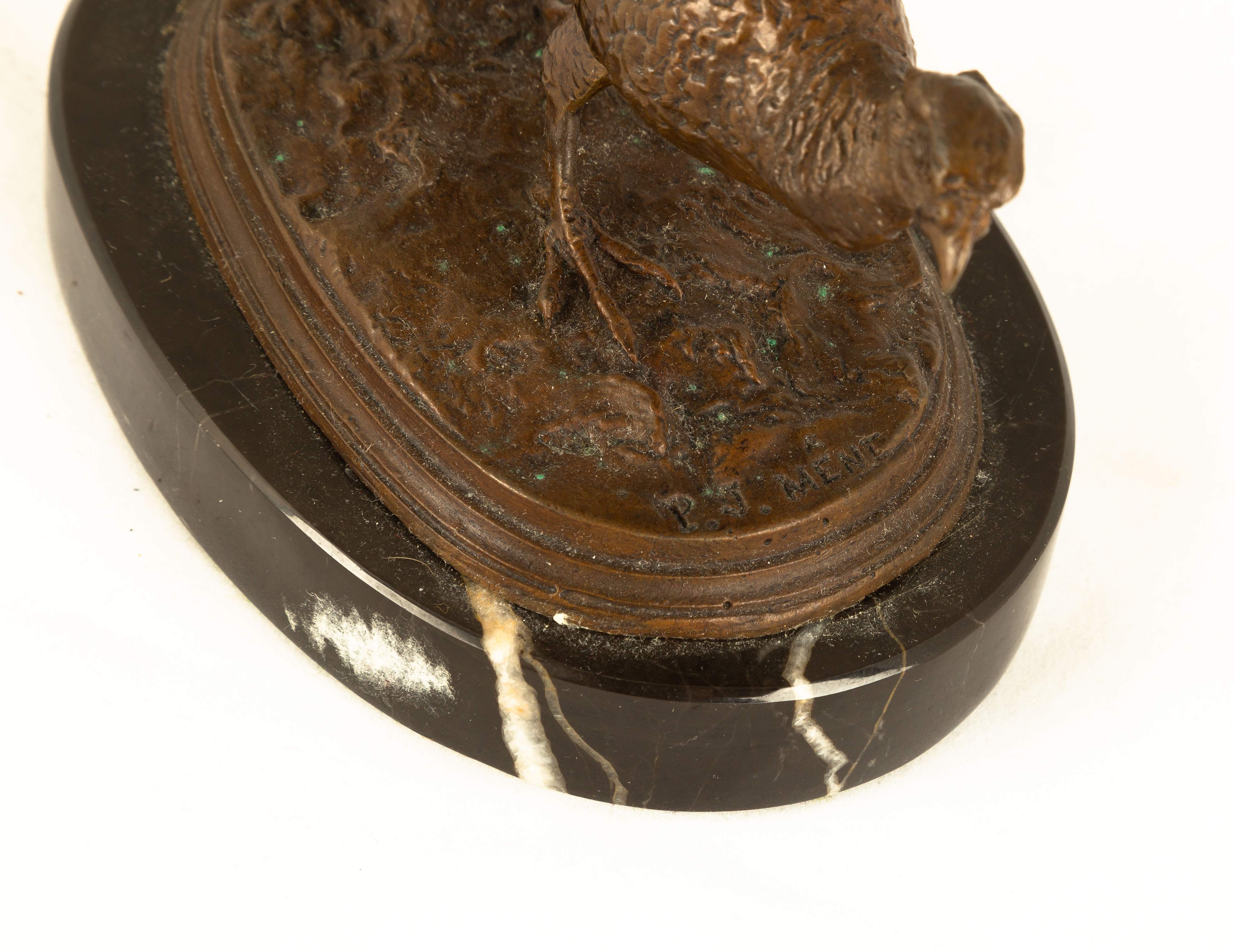 P.J. Mene Bronze Pheasant Sculpture | Cottone Auctions