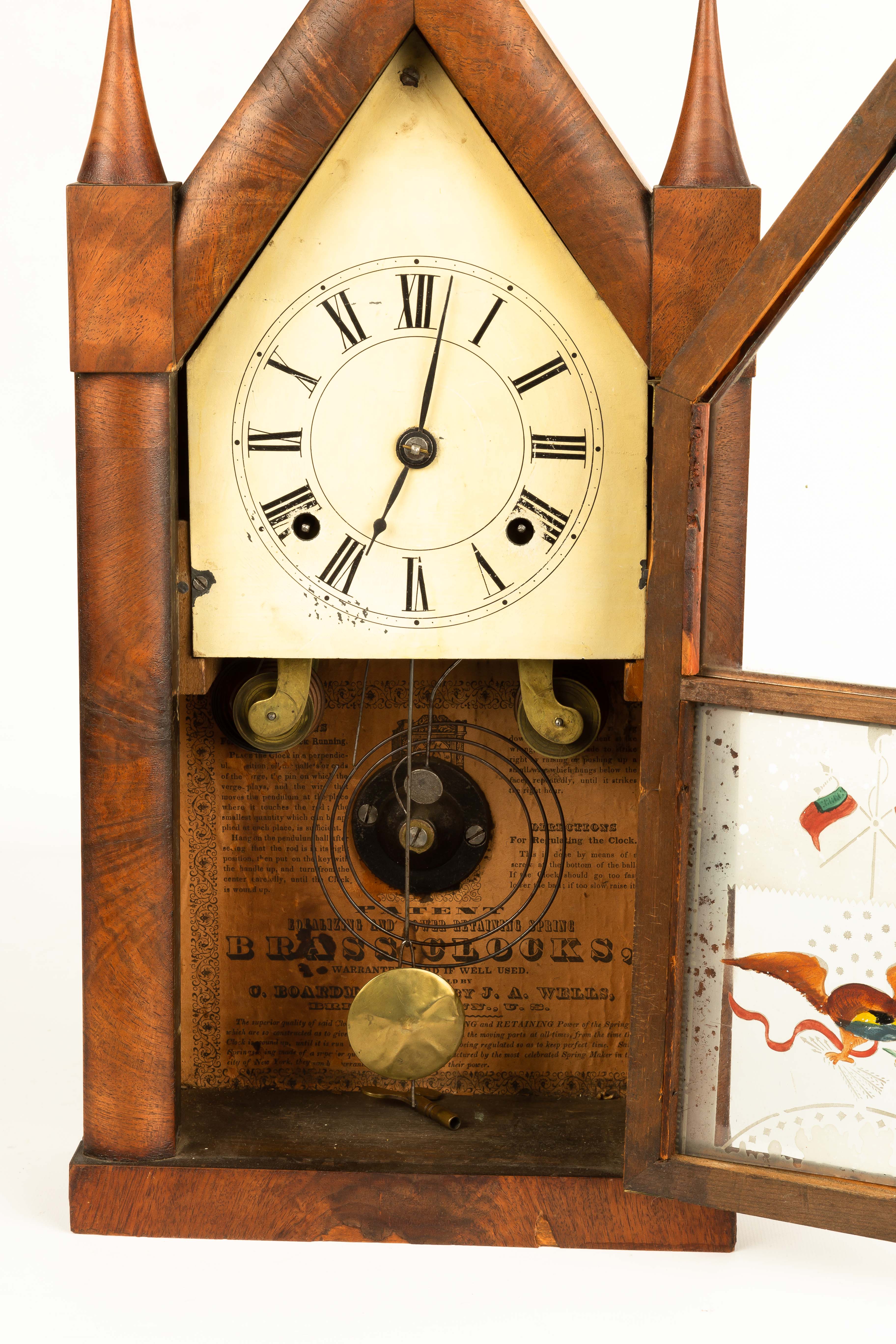 C. Boardman & J.A Wells Steeple Clock | Cottone Auctions
