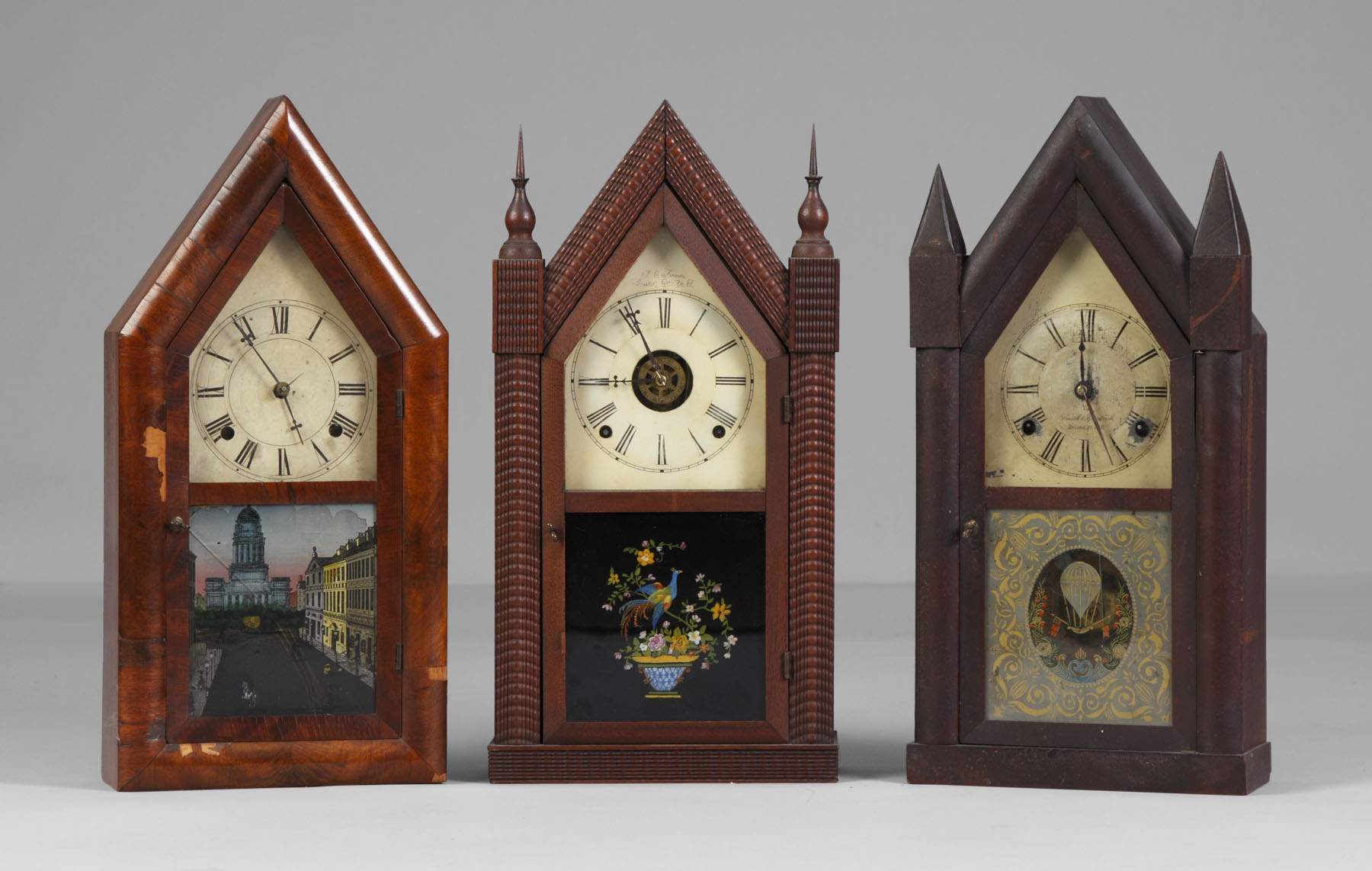 3 Steeple Shelf Clocks | Cottone Auctions