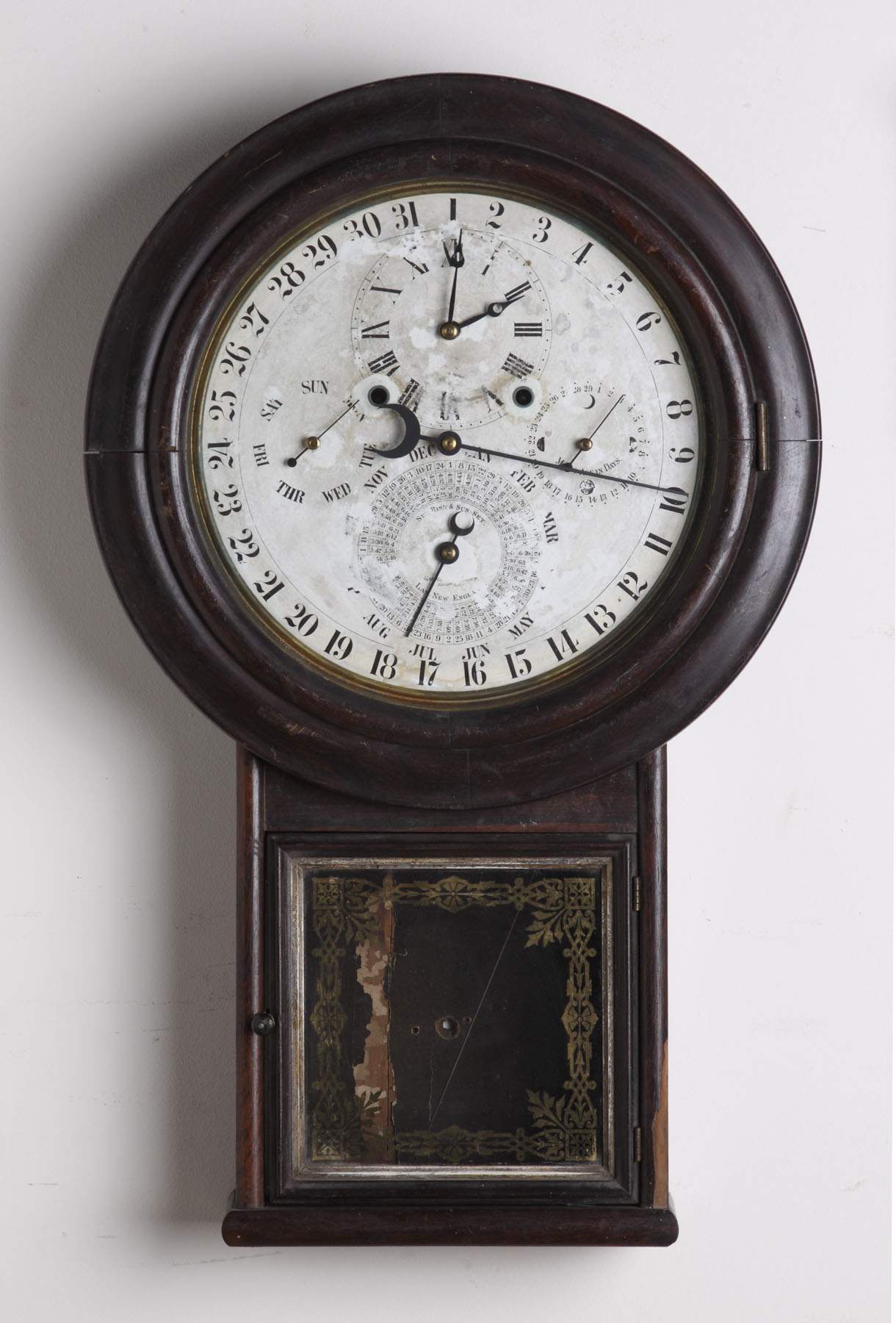 Gale Astronomical Calendar Wall Clock | Cottone Auctions