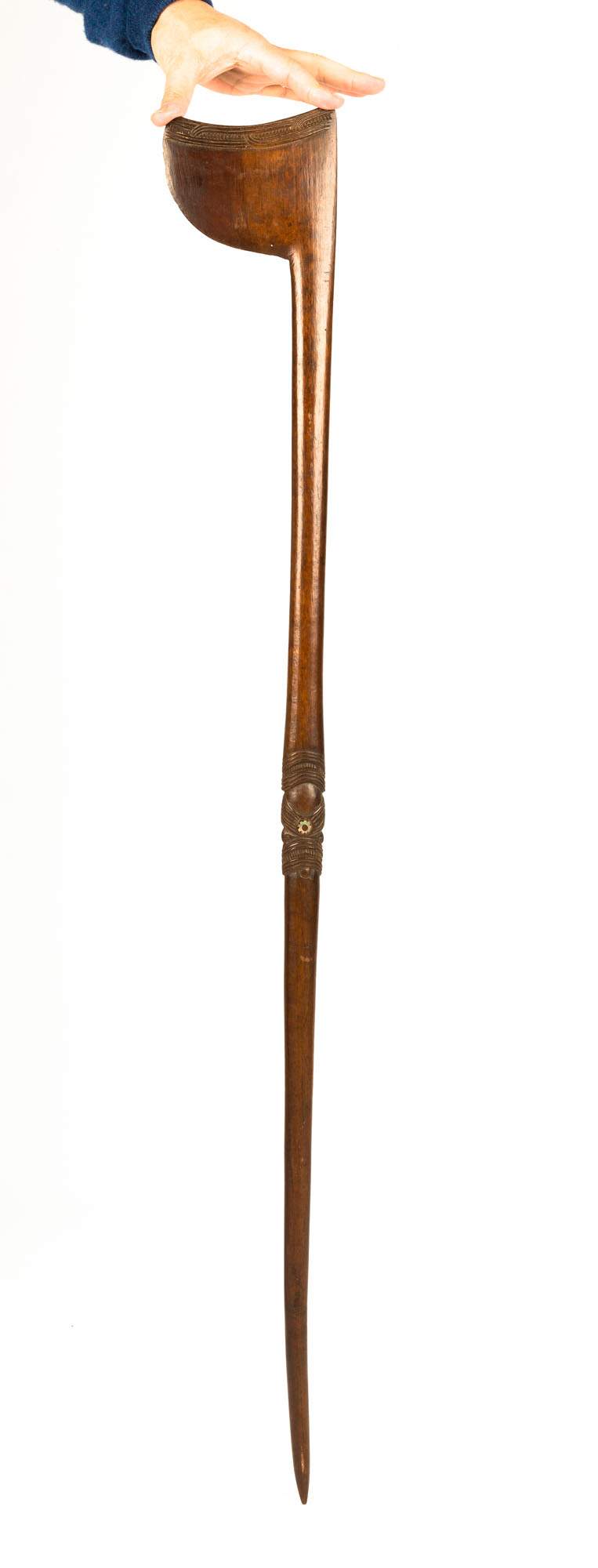 Carved Maori Battle Axe | Cottone Auctions