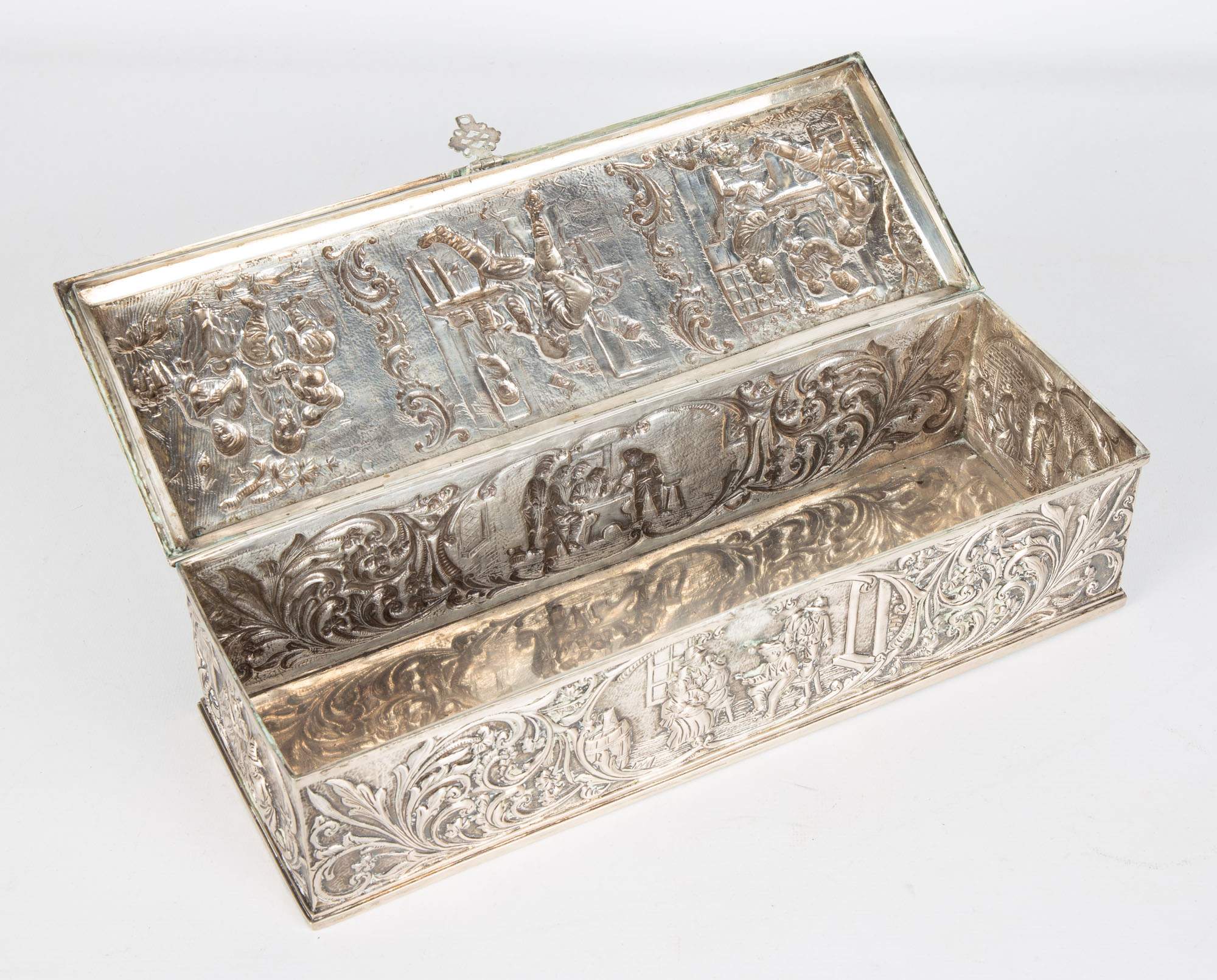 Dutch Repousse Silver Box | Cottone Auctions