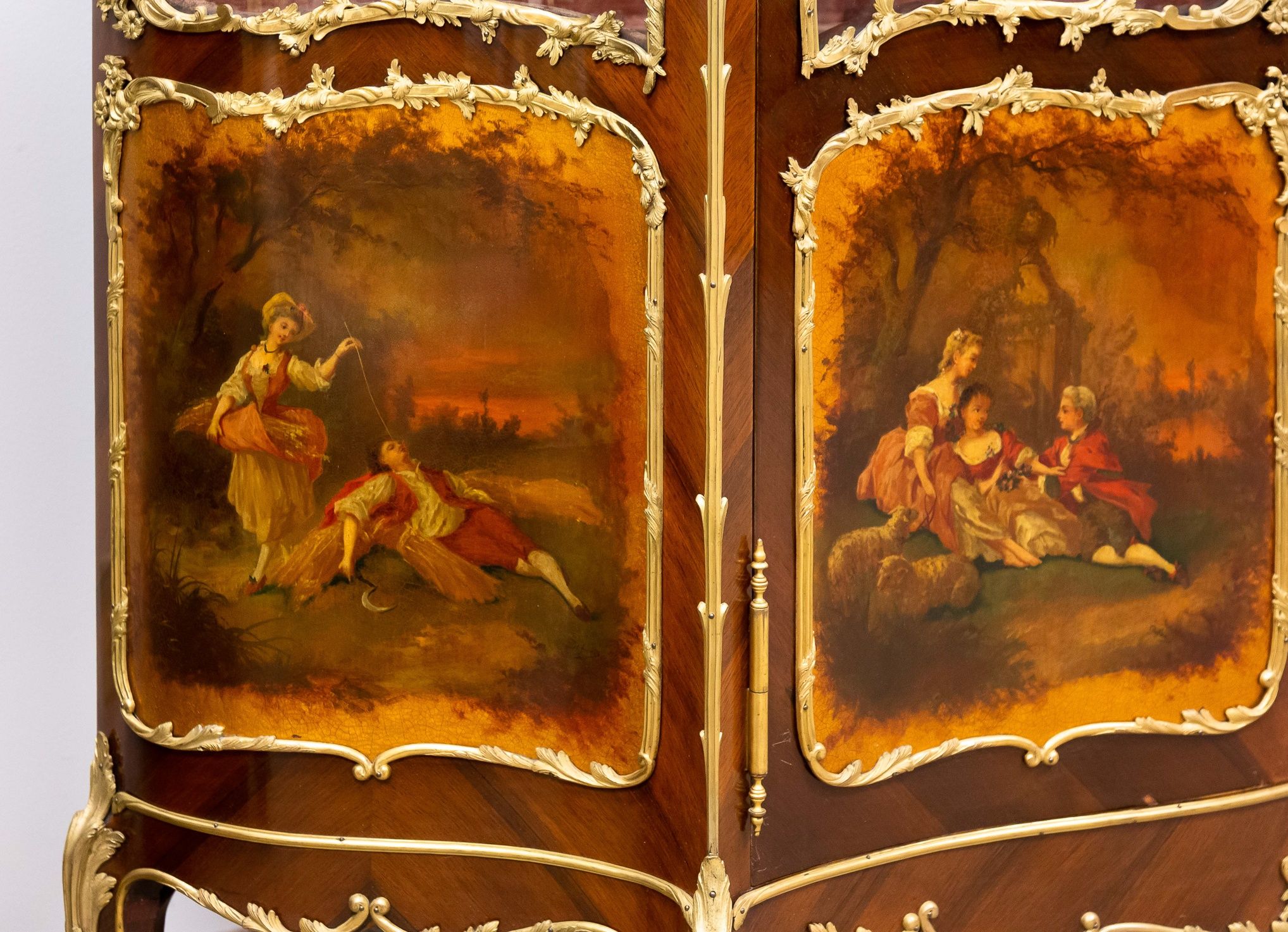 François Linke (French, 1855–1946) French Ormolu-Mounted Kingwood ...