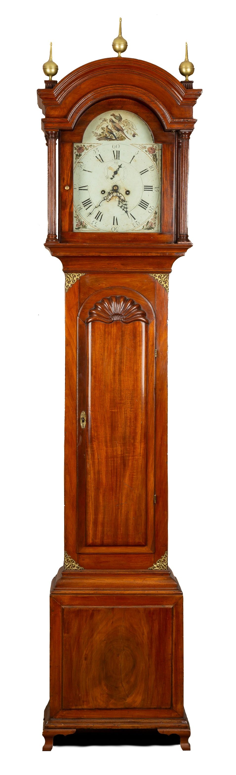 Rhode Island Chippendale Mahogany Block-and-Shell Tallcase Clock ...
