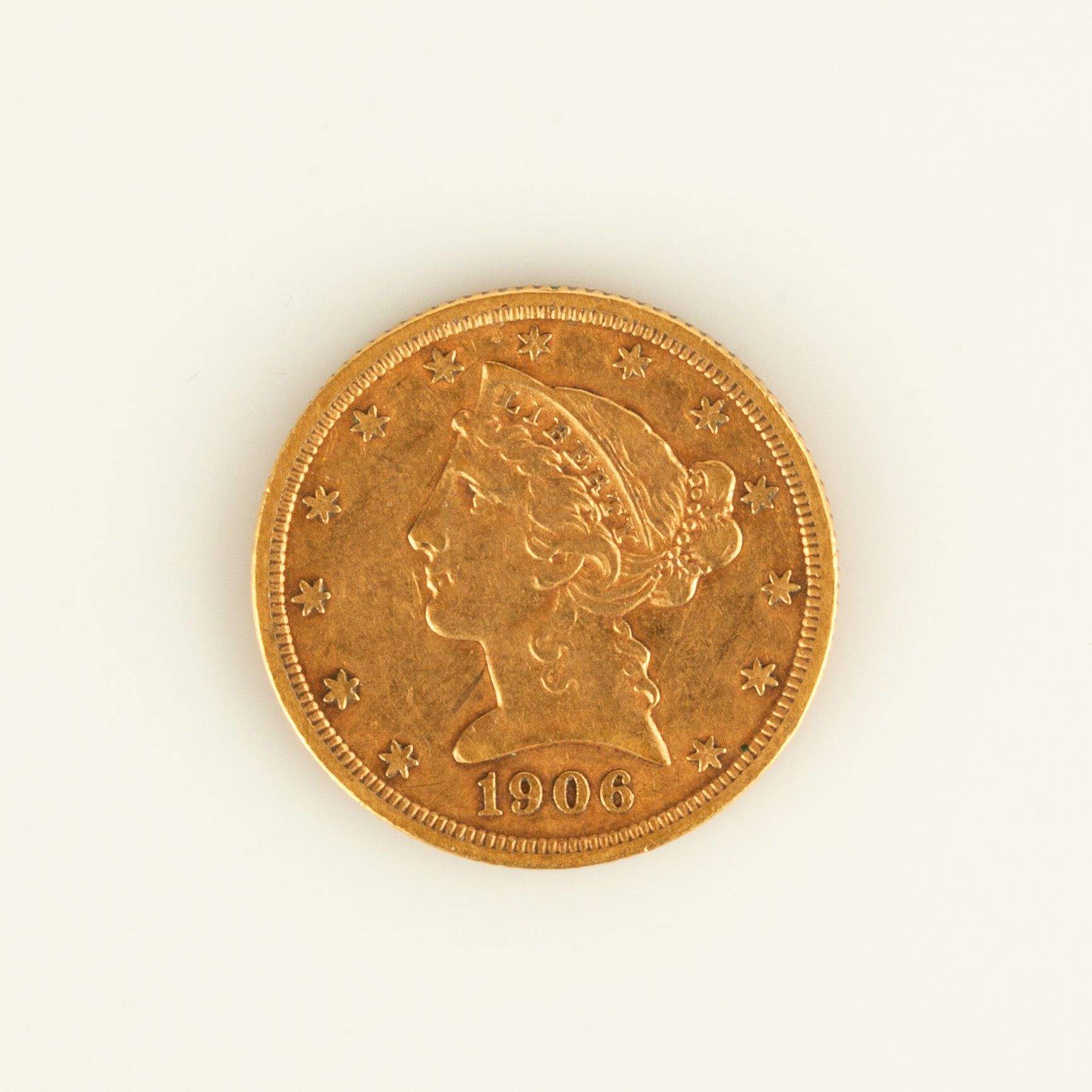 US 1906 5 Gold Coin Cottone Auctions