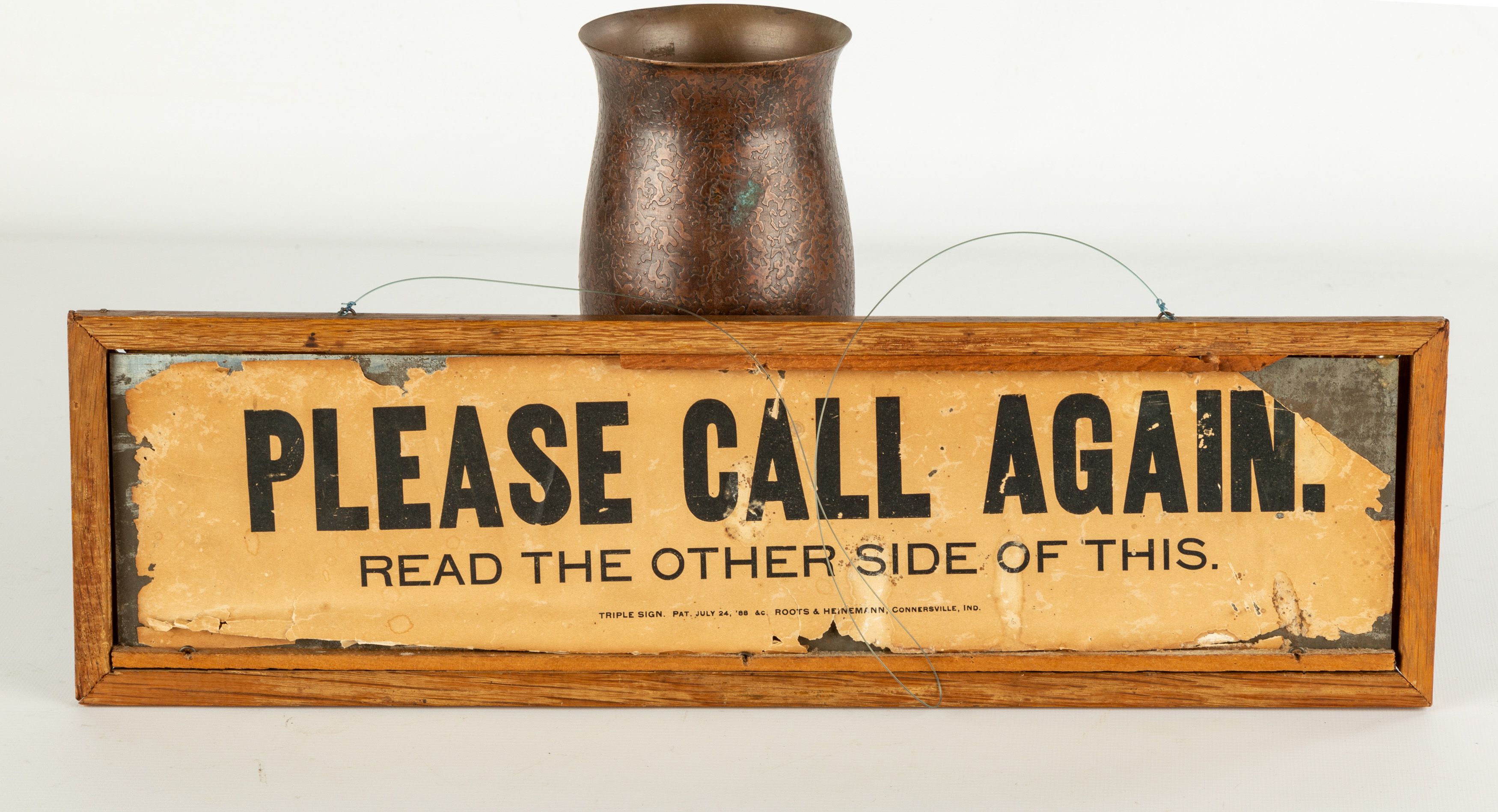 Rare Spalding Bicycle Advertising Triple Sign | Cottone Auctions