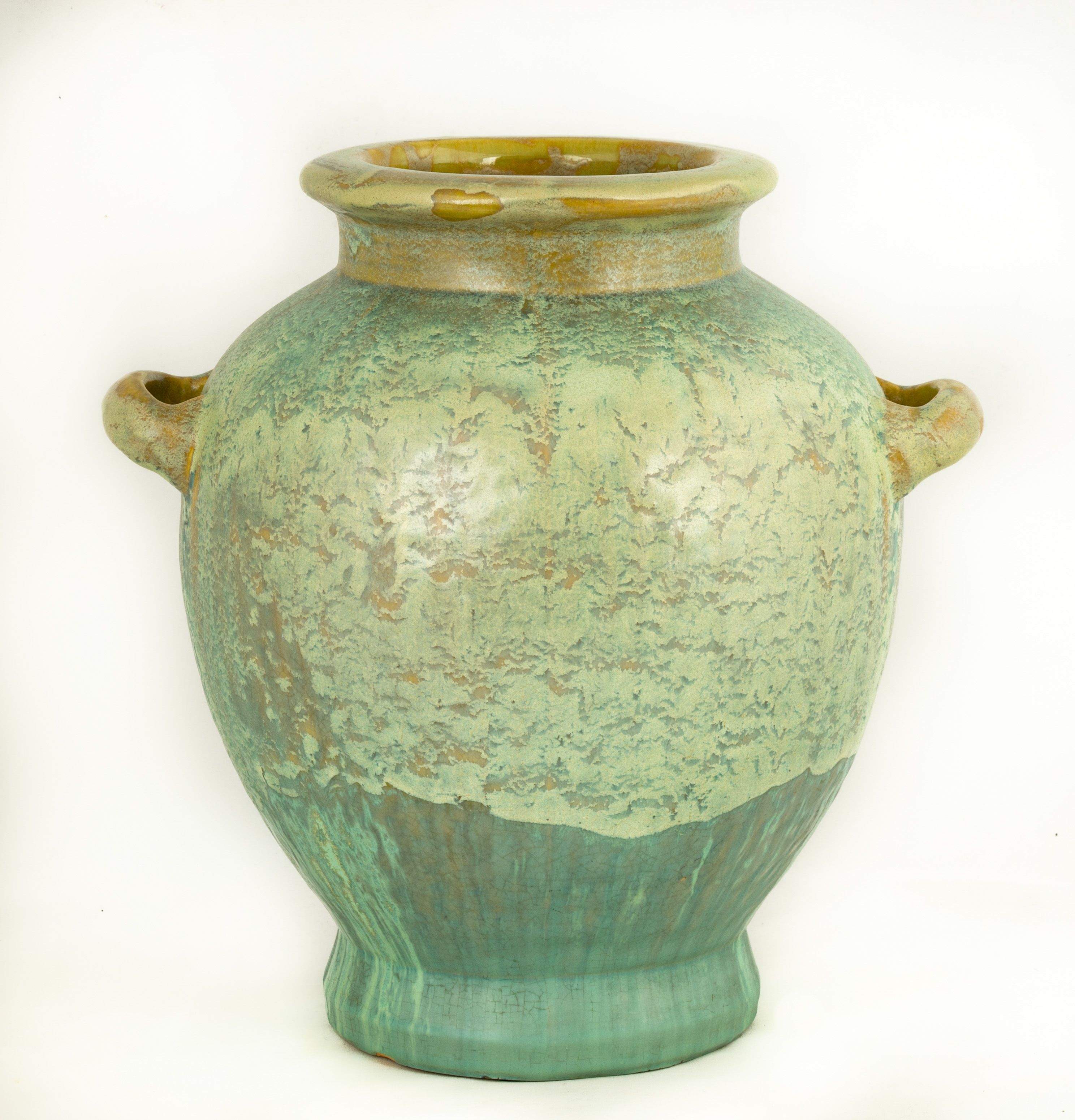 Large Fulper Handled Vase | Cottone Auctions