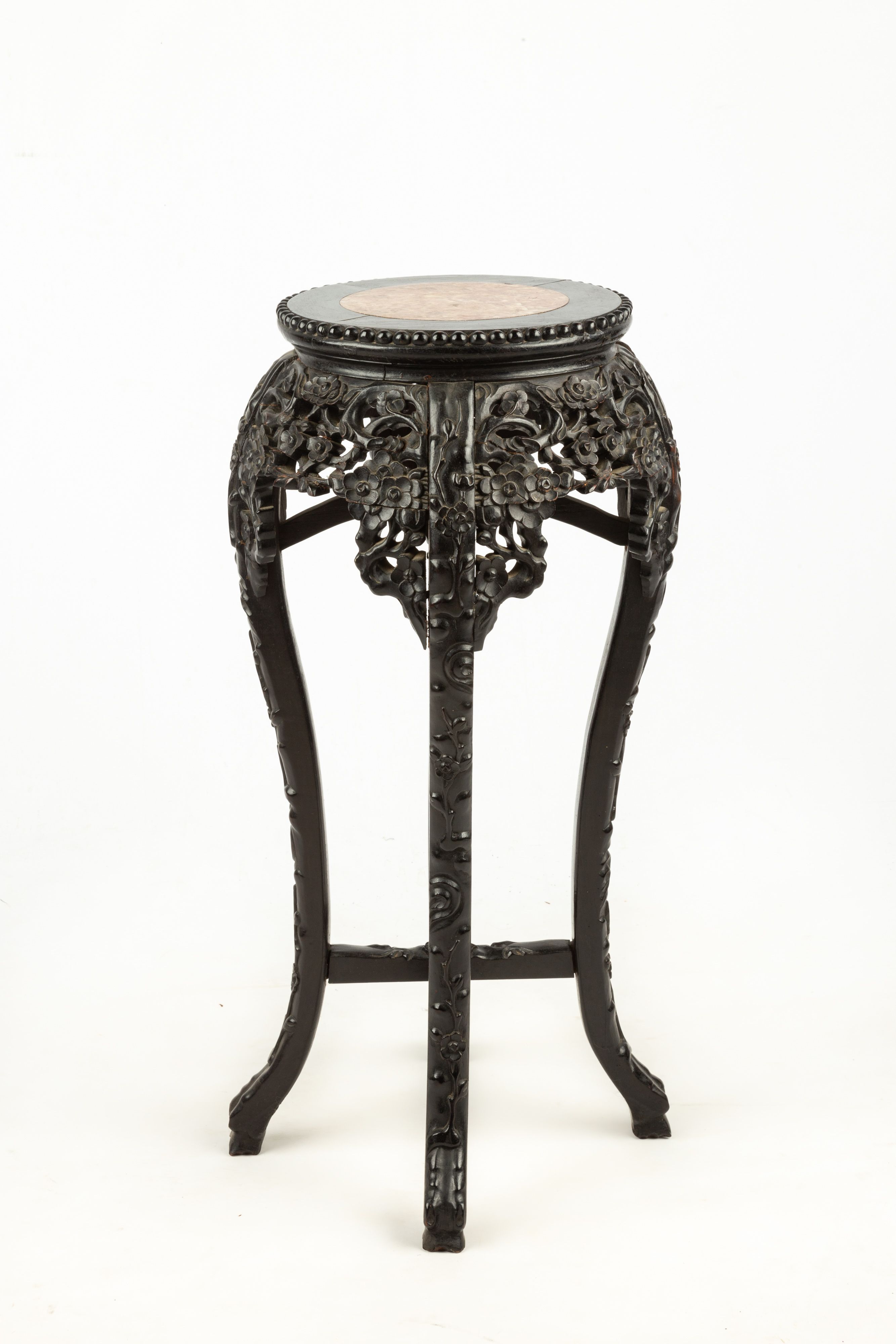 Chinese Carved Hardwood Stand | Cottone Auctions