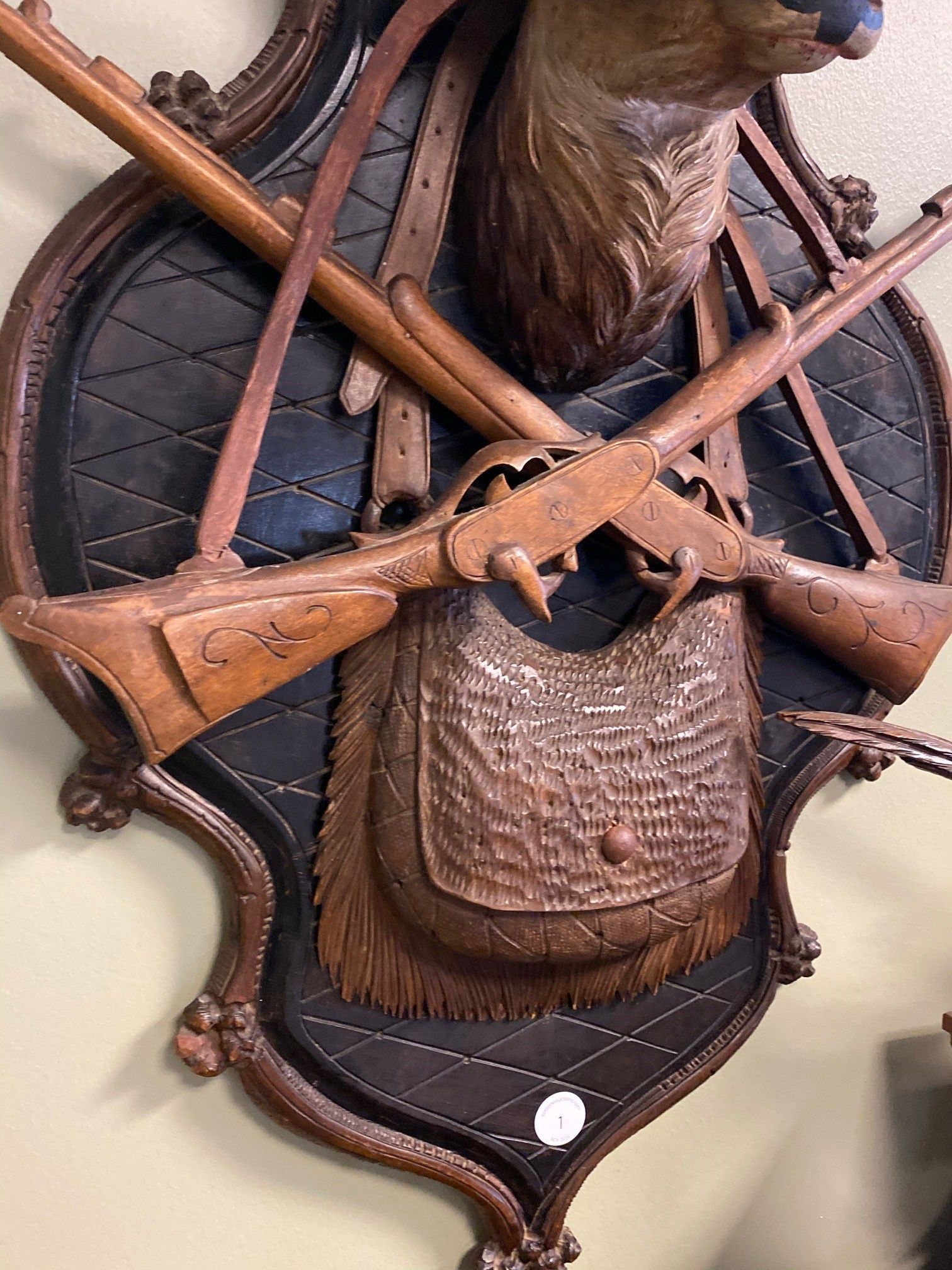 Black Forest Hunting Plaque | Cottone Auctions