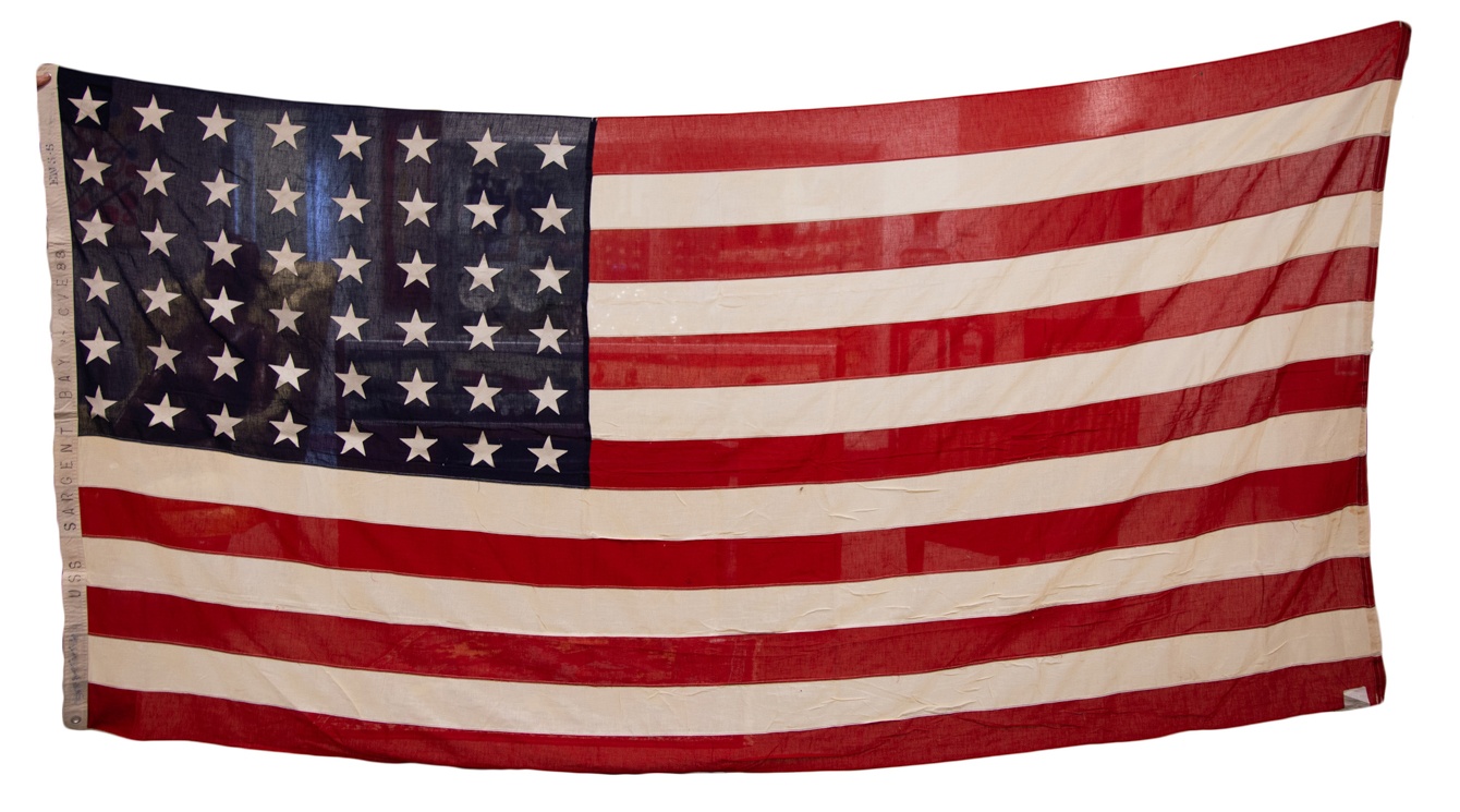 US 48 Star Hoisting Flag - Sea | Cottone Auctions