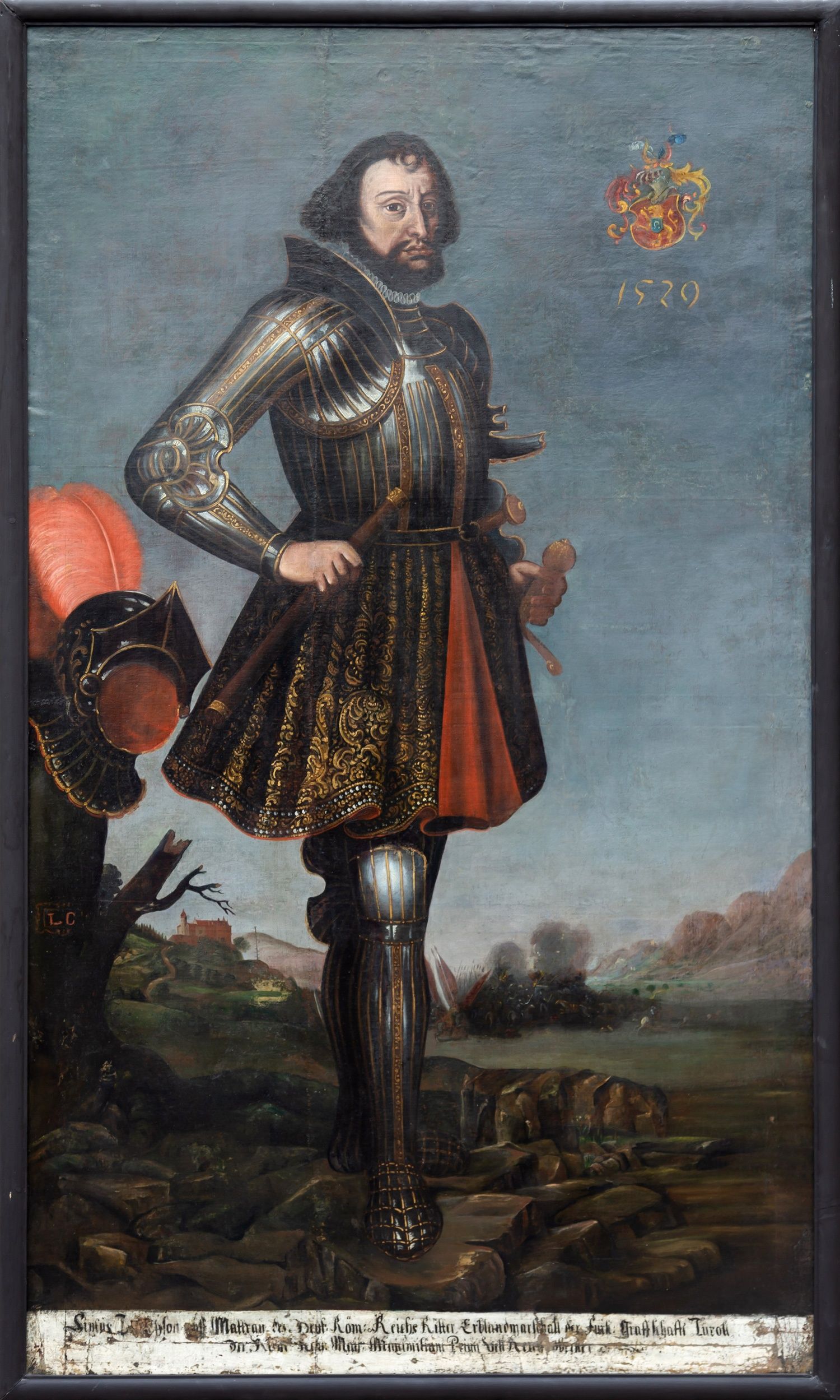 Renaissance Style Military Portrait Painting | Cottone Auctions