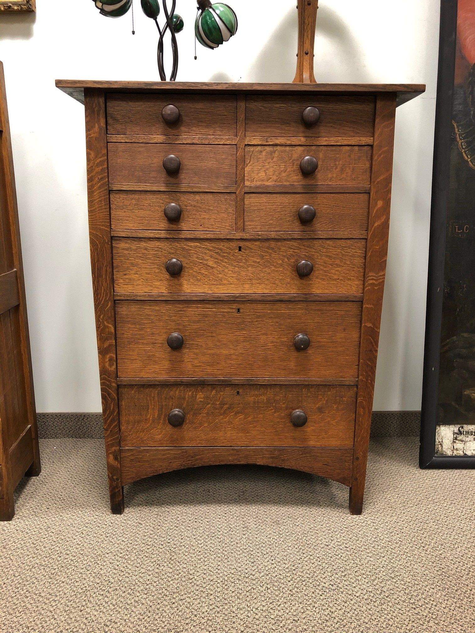 Gustav Stickley Tall Chest of Drawers | Cottone Auctions