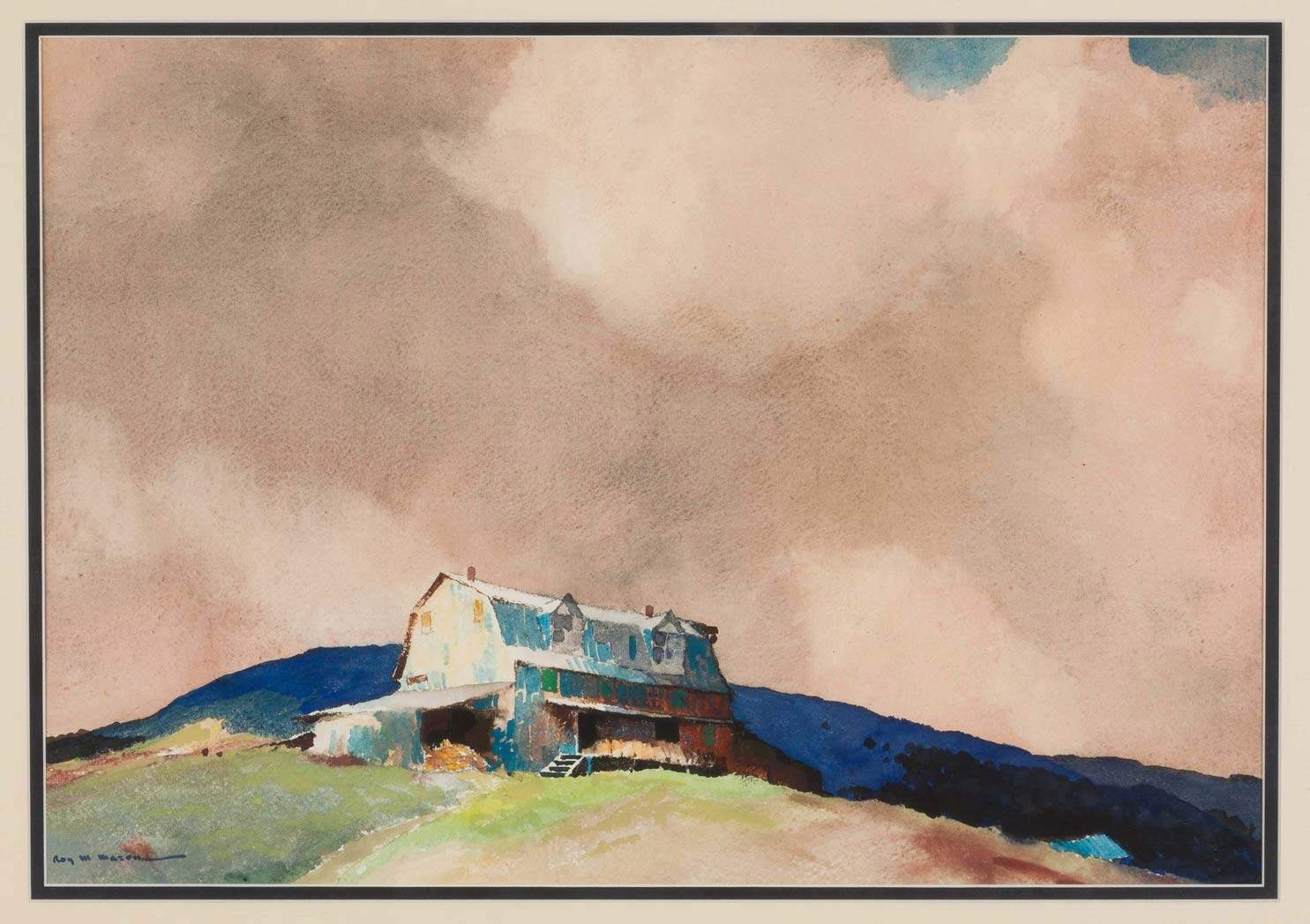 Roy Mason (American 1886 - 1972) "Old Blue Mill" | Cottone Auctions