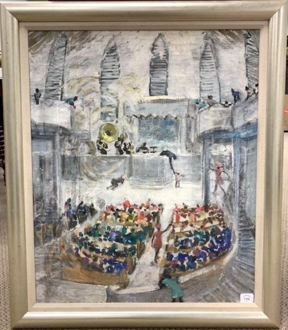 Ruth E. Hoffman (American, 1902-1968) Theater Scene | Cottone Auctions