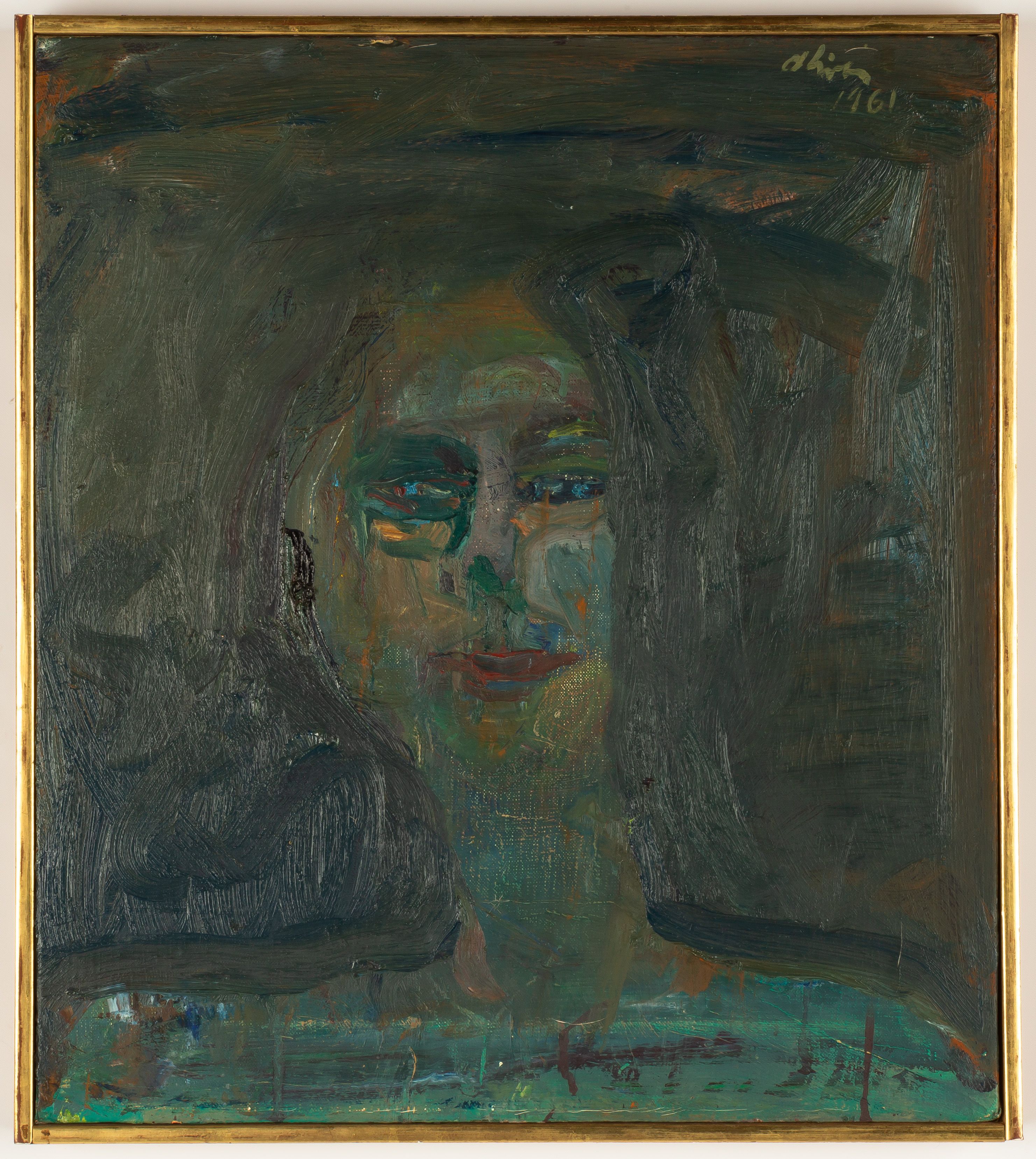 Nathan Oliveira (American, 1928-2010) "Woman Looking" | Cottone Auctions