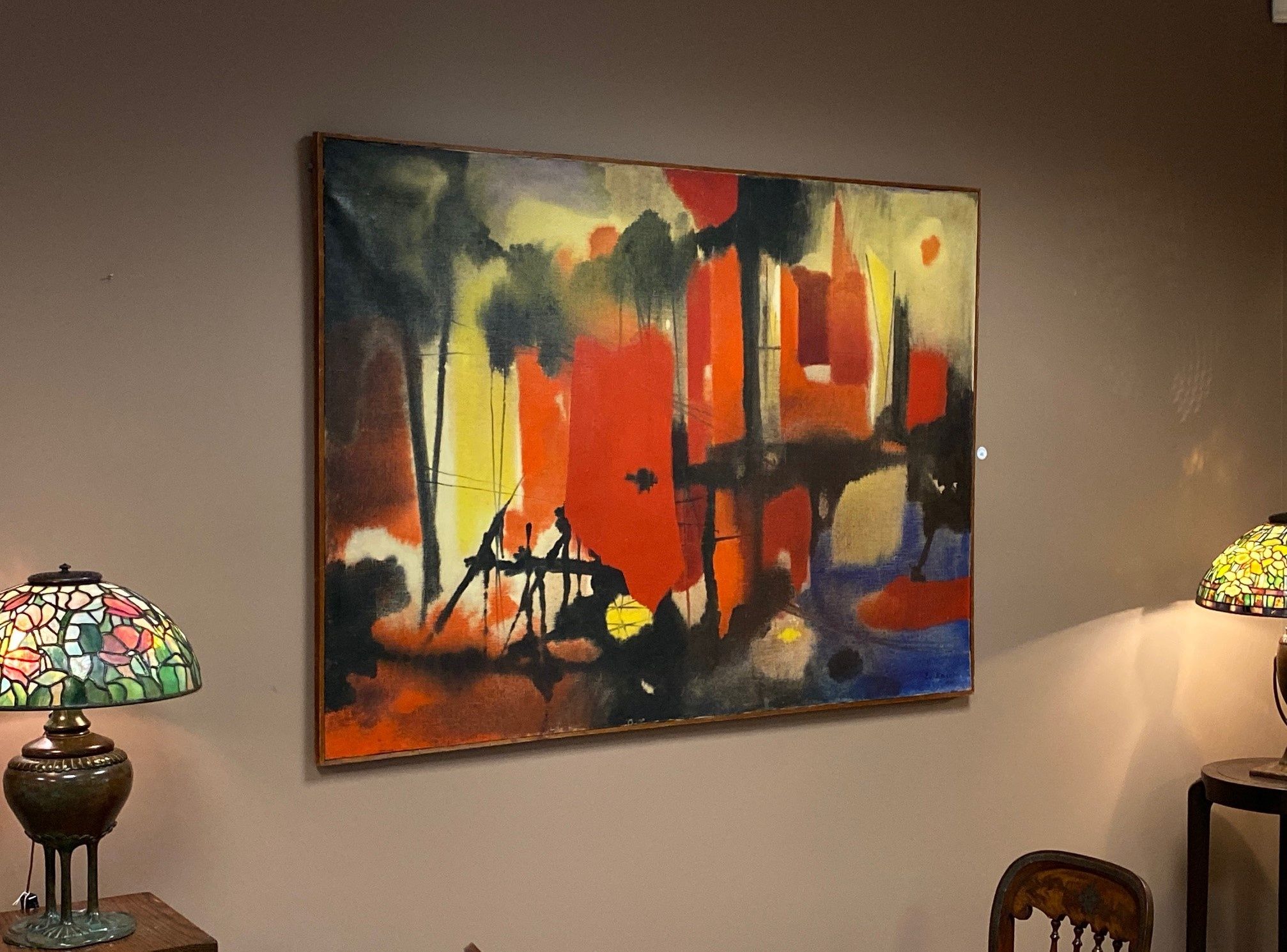 Edmondo Bacci (Italian, 1913-1989) "Avvenimento 7R, Venizia | Cottone ...