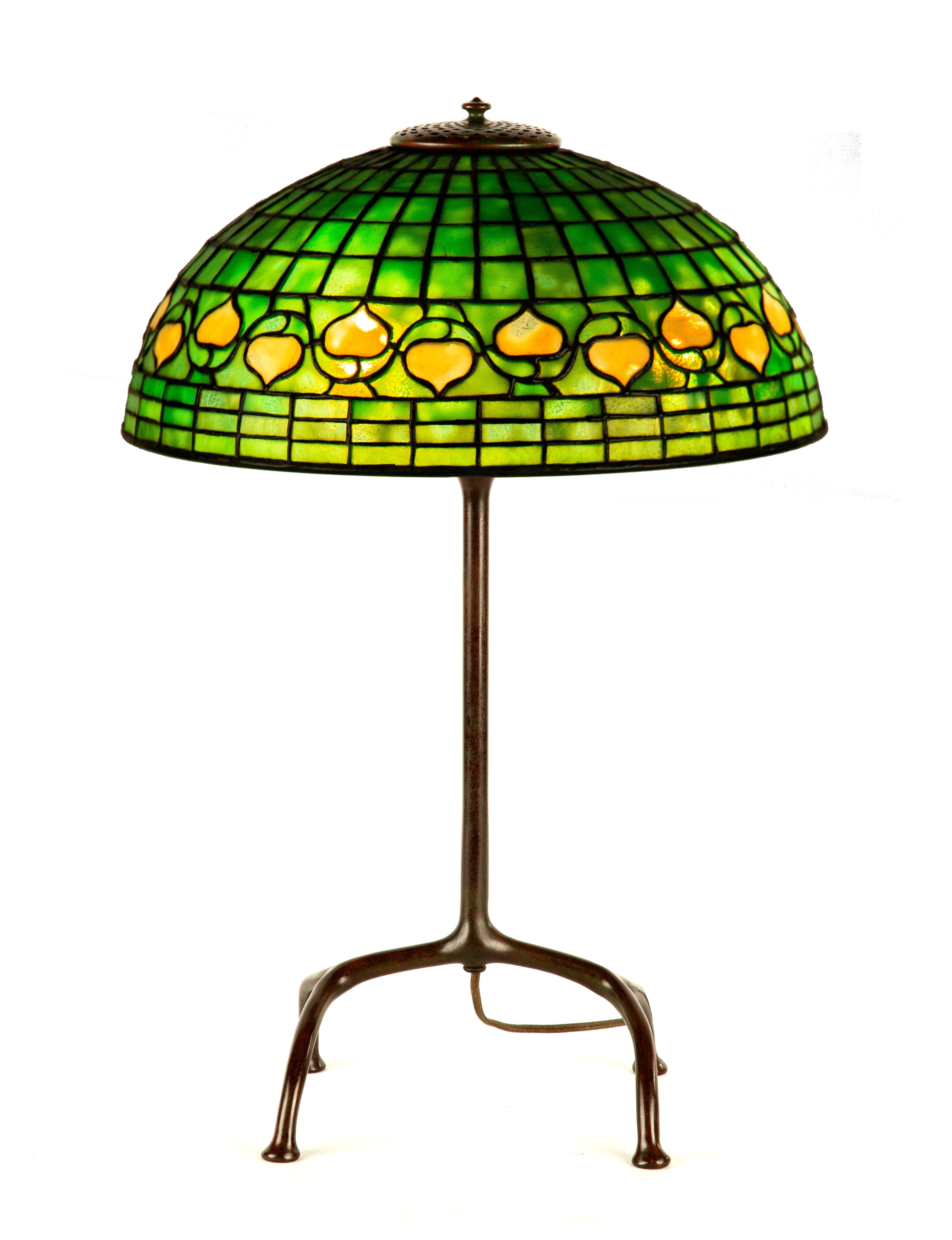 Tiffany Studios, New York Acorn Table Lamp | Cottone Auctions