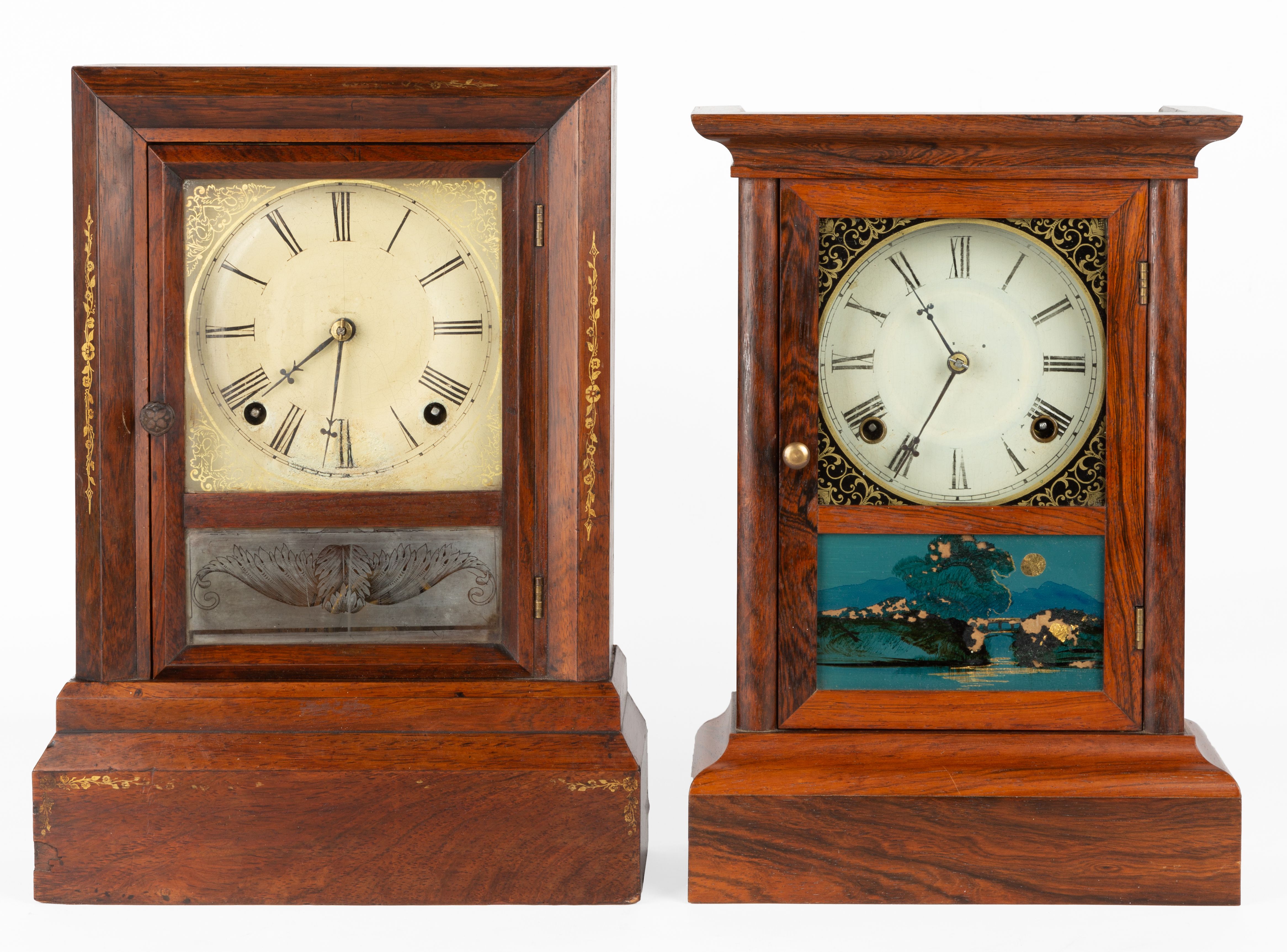 (2) American Cottage Clocks | Cottone Auctions