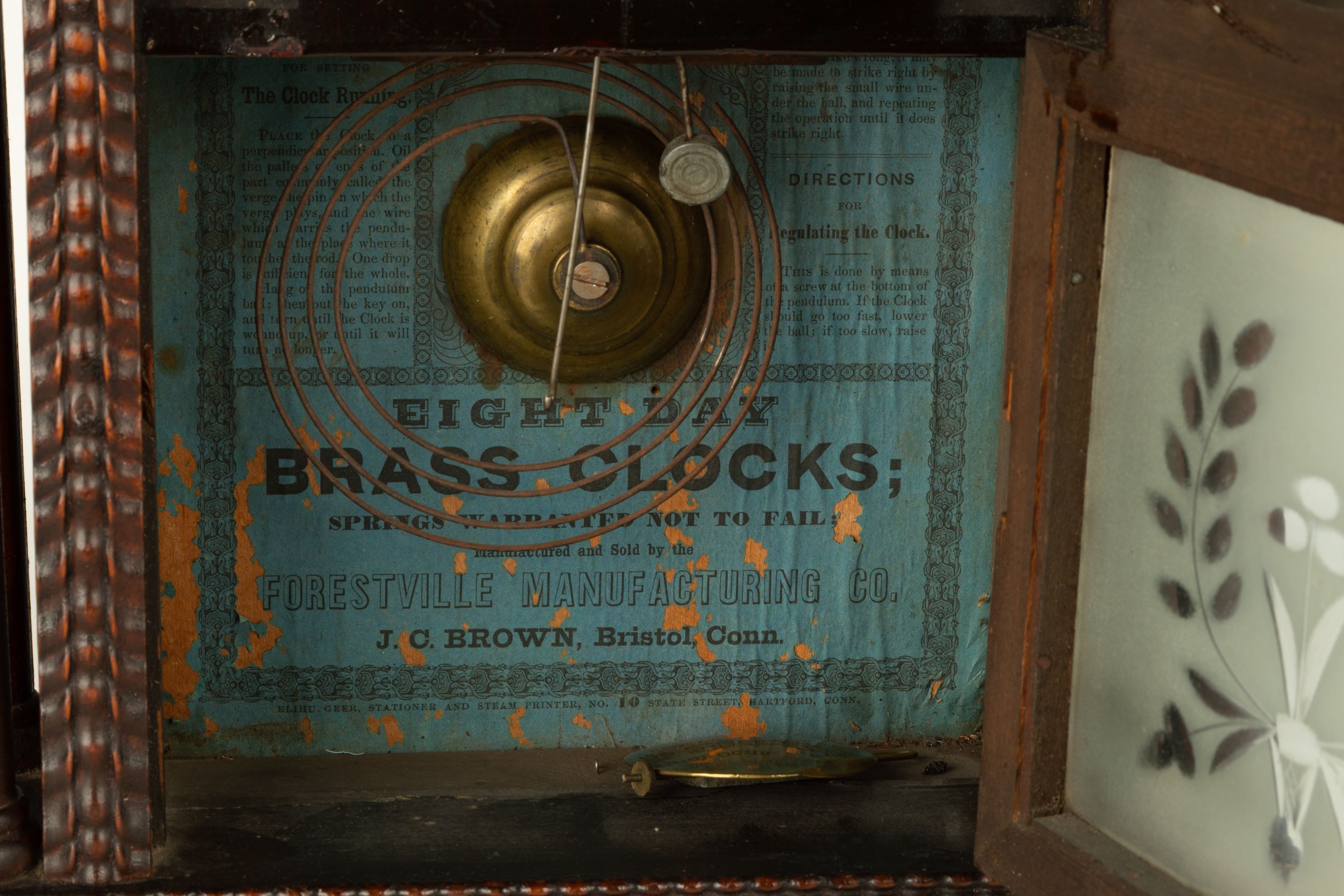 J.C. Brown 4 Column Gothic Ripple Shelf Clock | Cottone Auctions