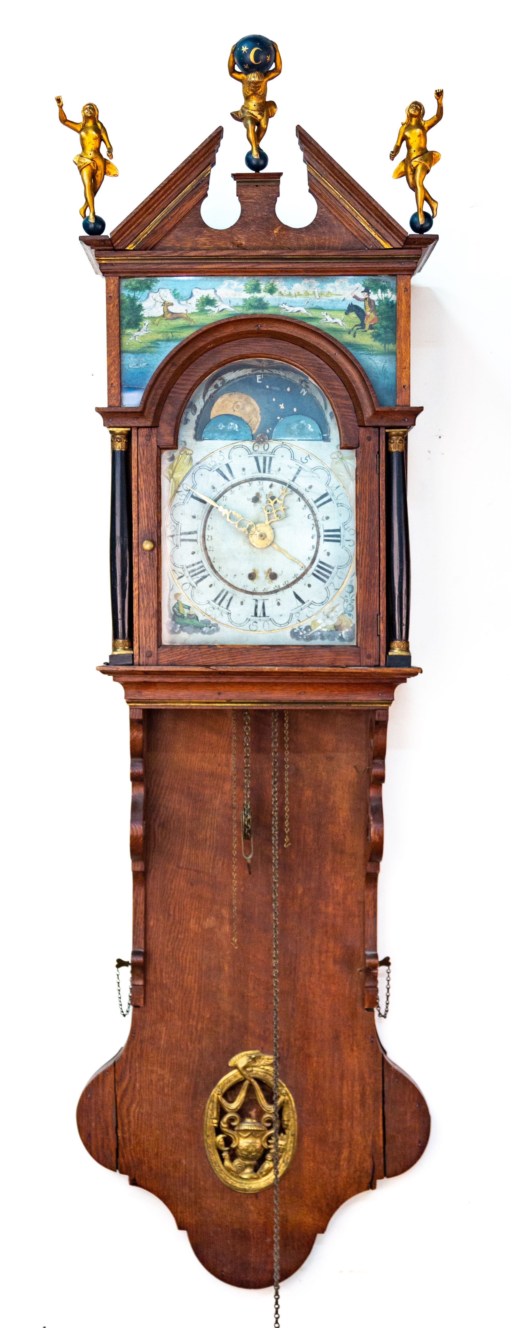 Dutch Moon Face Wall Clock | Cottone Auctions